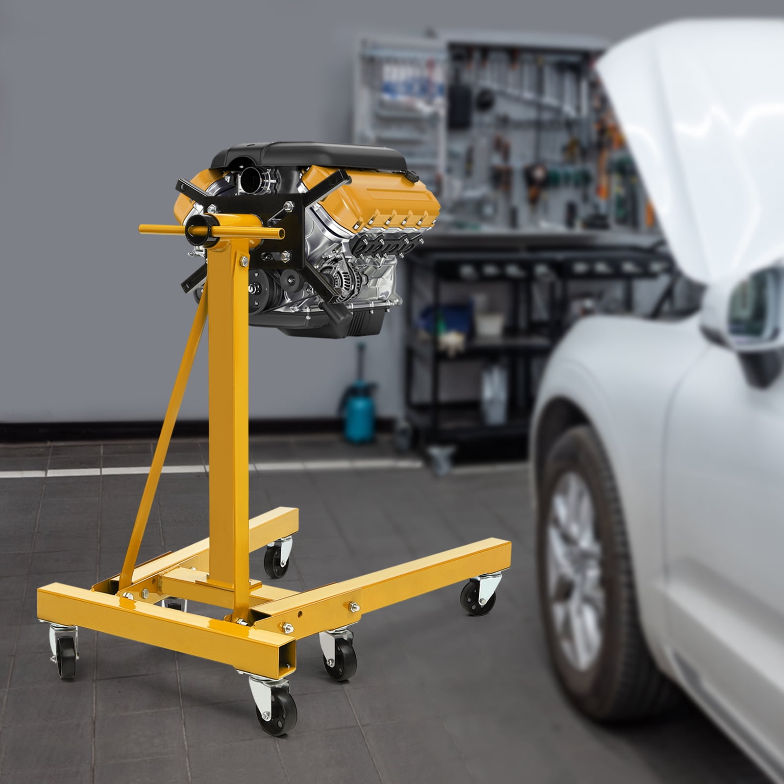 Miumaeov 360 Degree Rotating Engine Stand Auto Repair Rebuild Steel ...