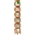 Miumaeov Heavy Duty 6 Tier Rotating Bookshelf, Freestanding Display ...