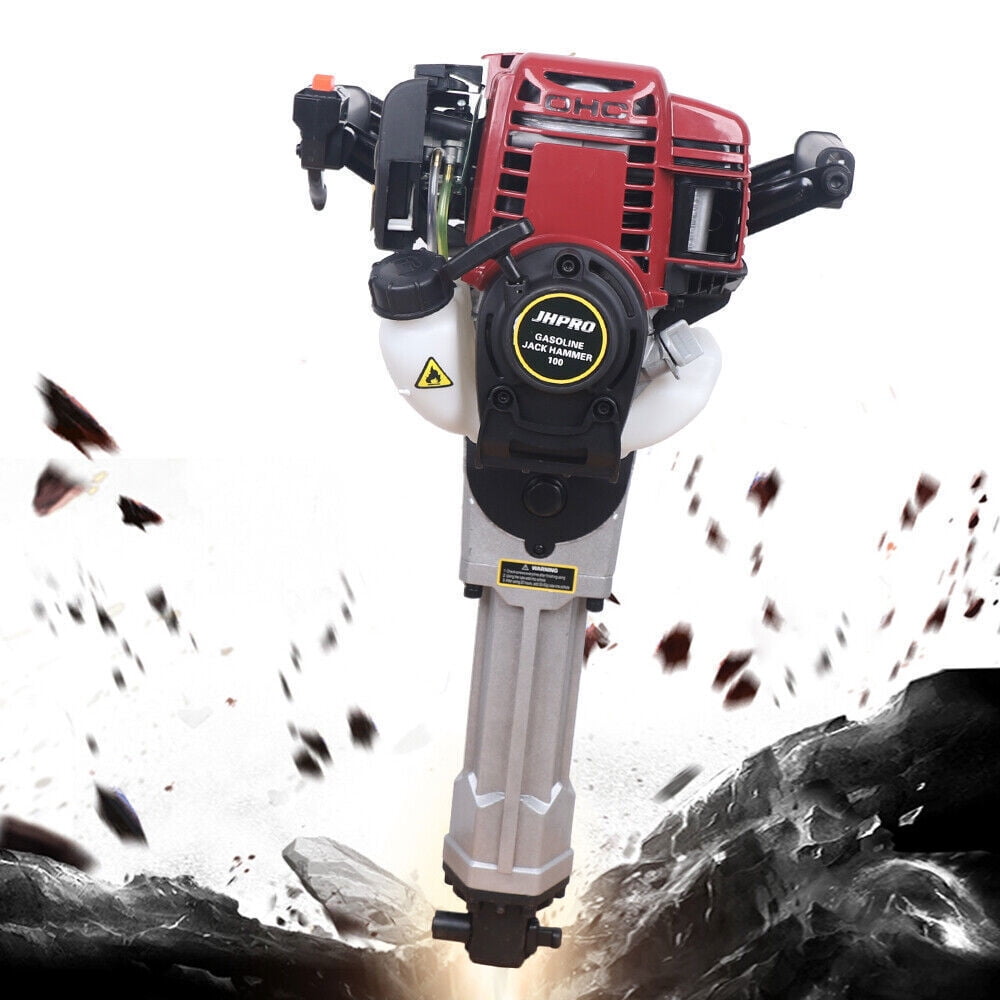 Miumaeov 37.7cc 4-Stroke Hammer Drill Concrete Breaker with Point ...
