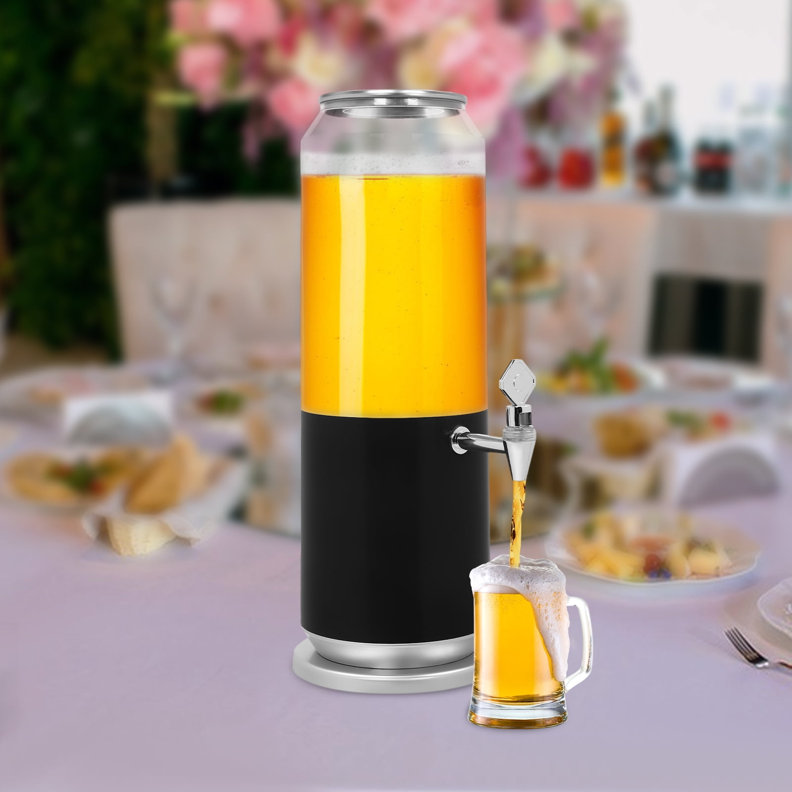 Miumaeov 3L Beverage Dispenser with Stand & Spigot Beverage Cold Drink ...
