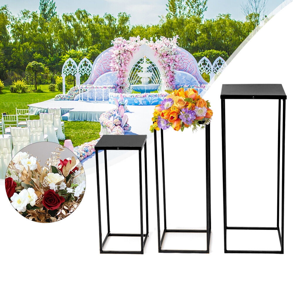 Miumaeov 3Pcs Metal Vase Stand Plant Shelf Flower Holder Display Rack ...