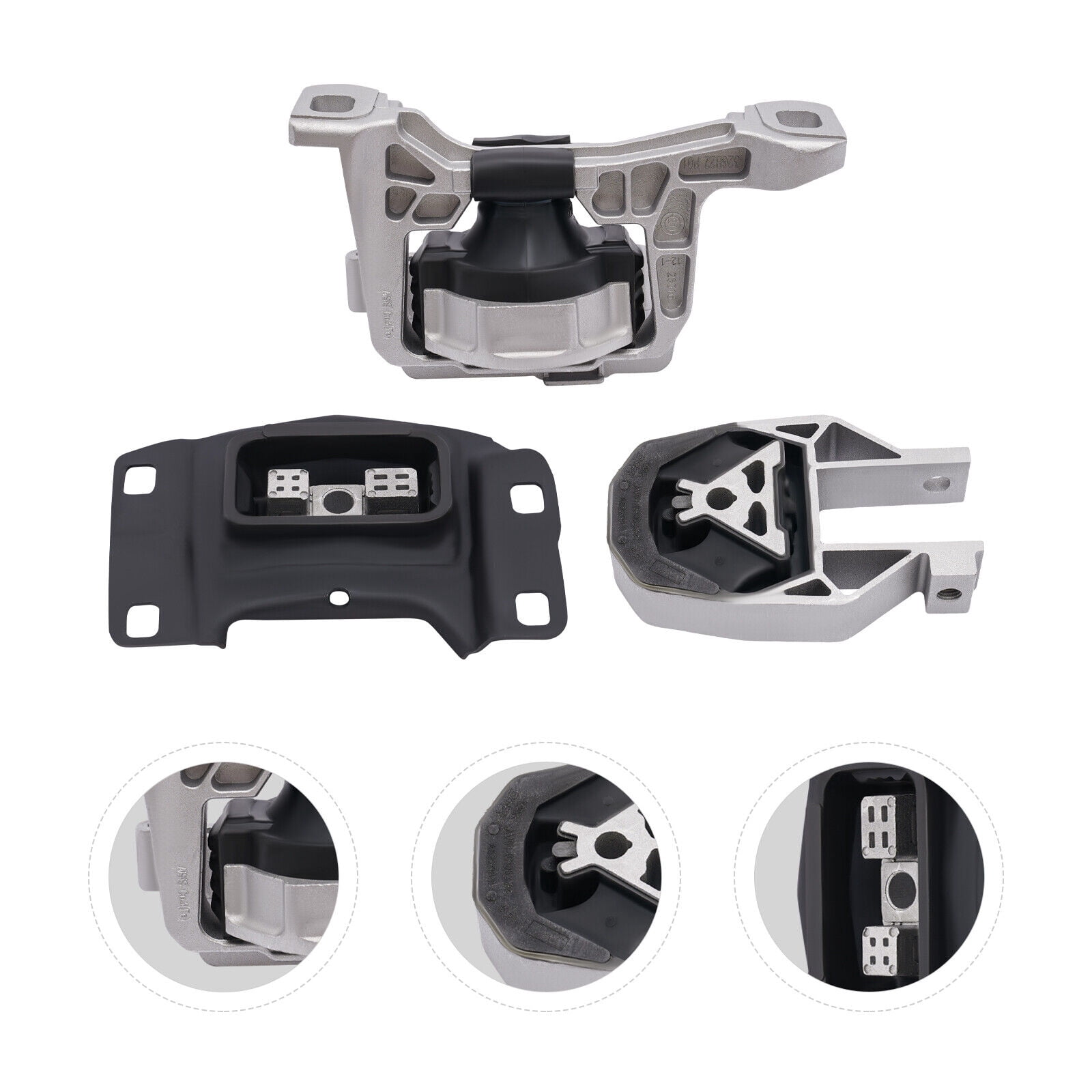 Miumaeov 3pc Engine Mount Set Automatic Motor Mount Replacement For ...