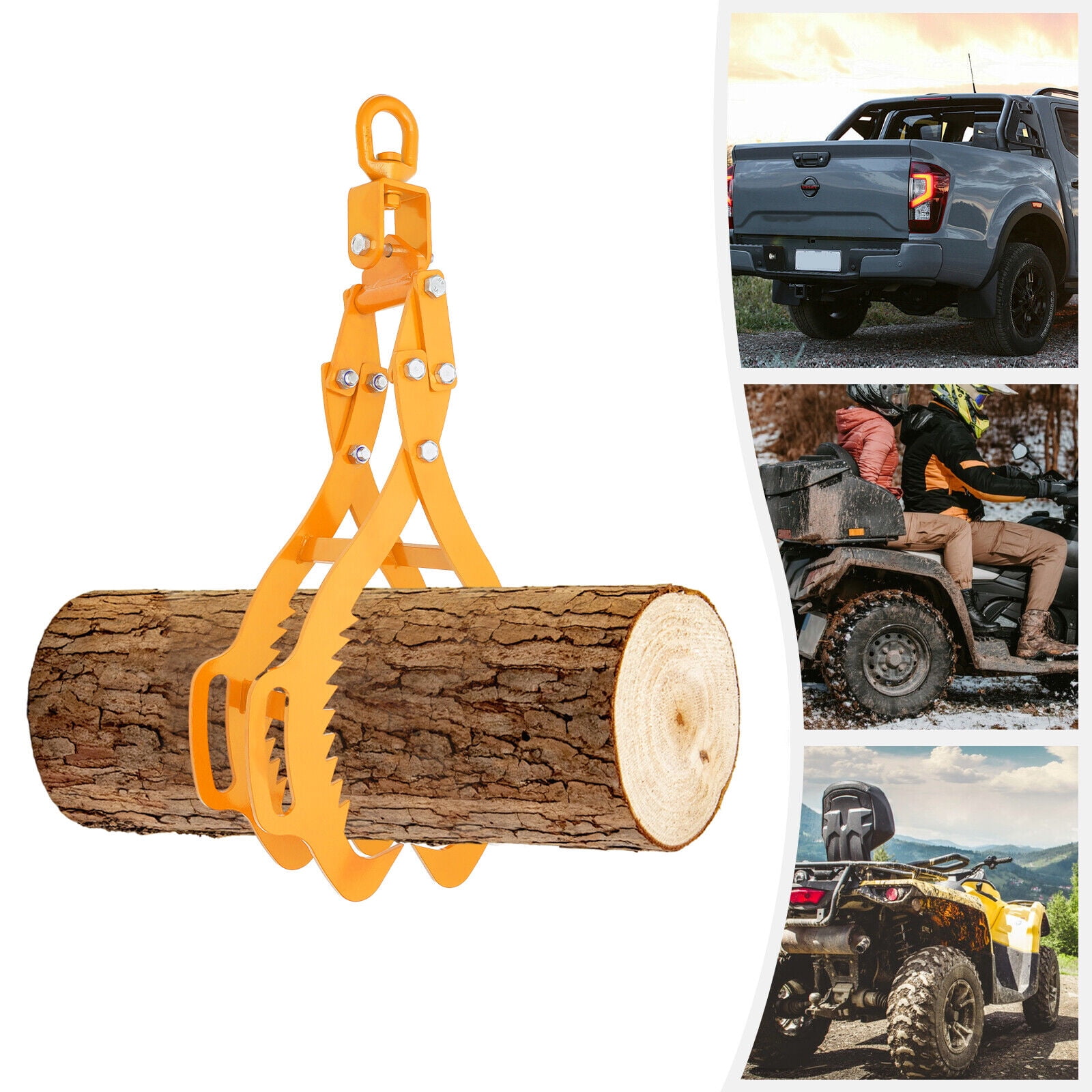 Miumaeov 4-Claw Log Lifting Tong Timber Lifting Logging Tong Wood Lift ...