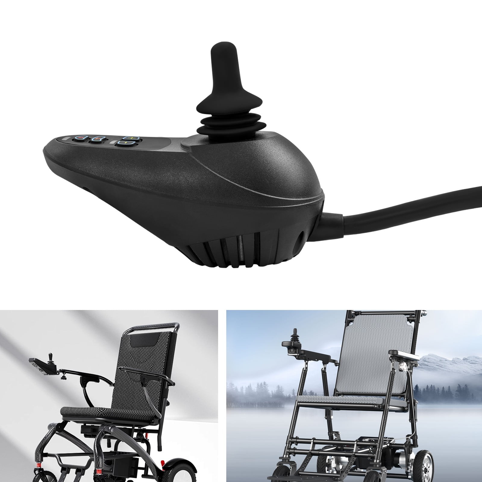 Miumaeov 4 Keys Wheelchair Joystick Controller Professional Electric ...