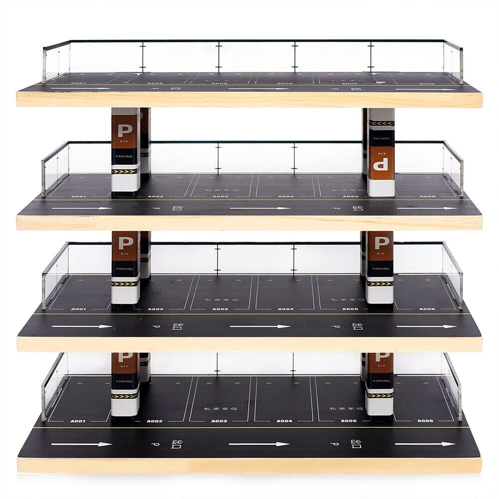 Miumaeov 4 Layers Car Parking Lot Model Acrylic Simulation Car Showcase ...