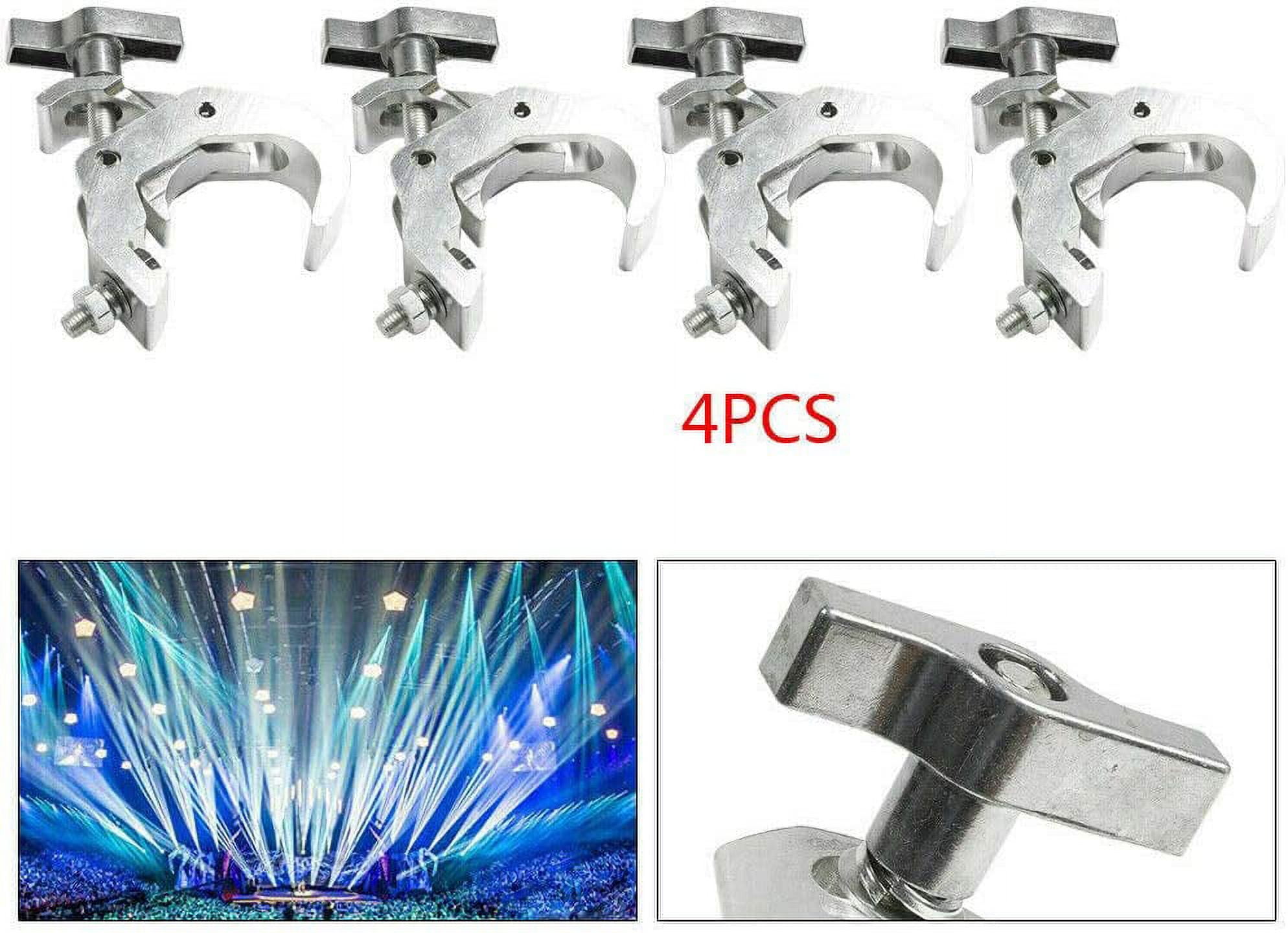 Miumaeov 4 Pack Heavy Duty 330 lb Aluminum Alloy Stage Lighting Black C ...