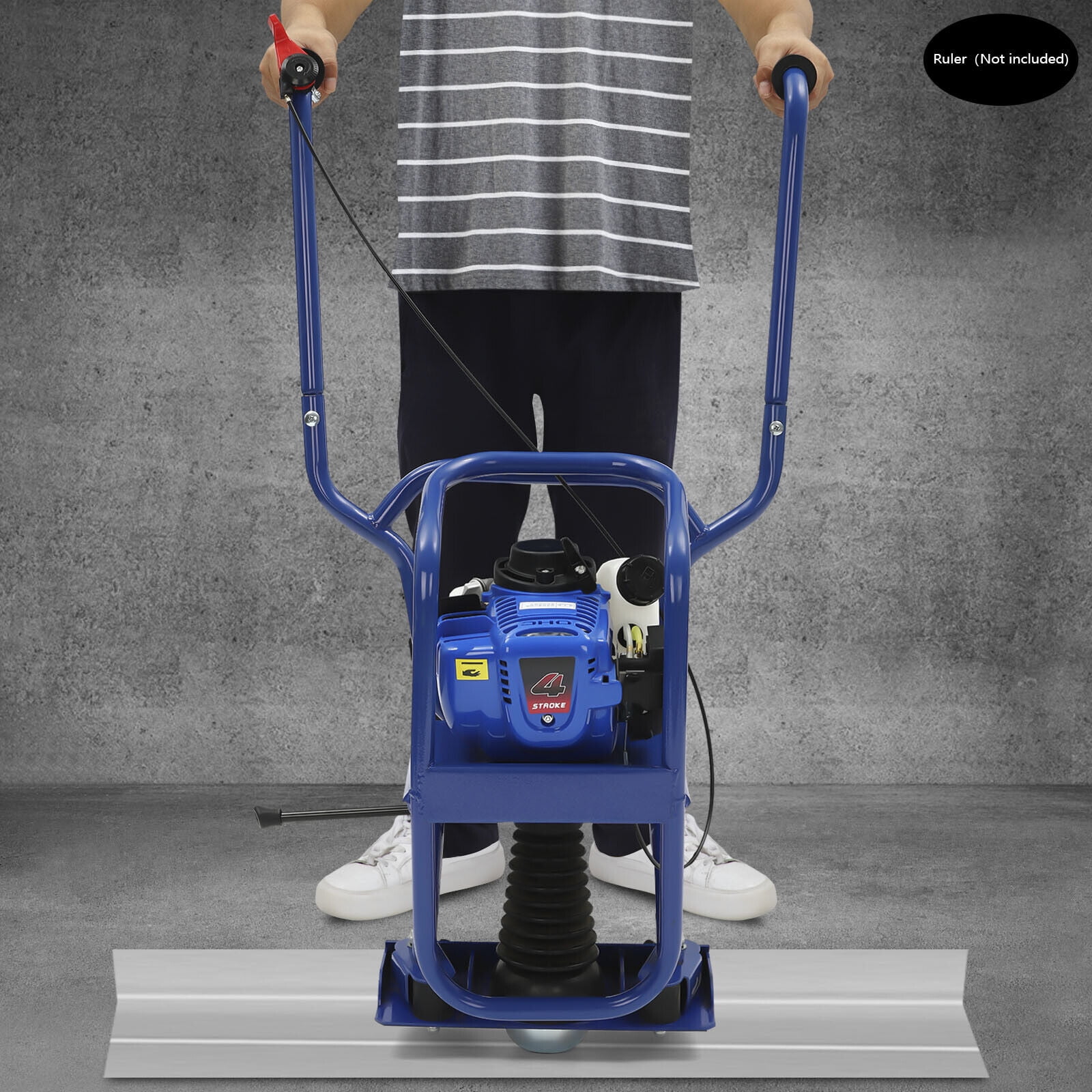 Miumaeov 4 Stroke 37.7cc Concrete Vibration Leveling Machine Screed ...