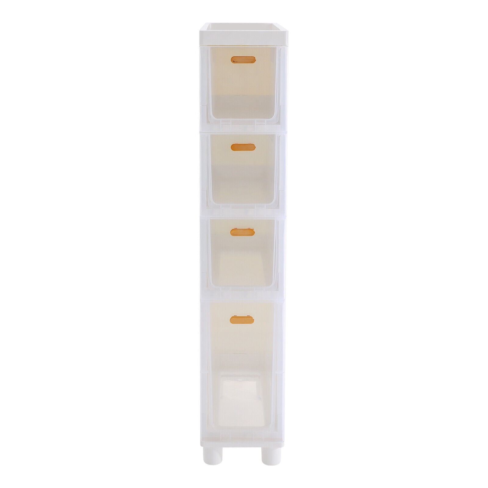 Miumaeov 4 Tier Bathroom Storage Cabinet Slim Narrow Freestanding ...
