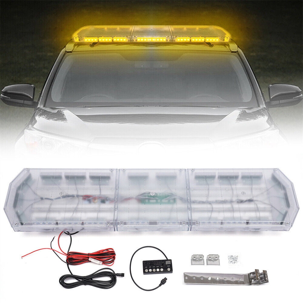 Miumaeov 48'' 88LED Strobe Light Bar Emergency Warn Beacon Tow Truck Response Amber Waterproof ...