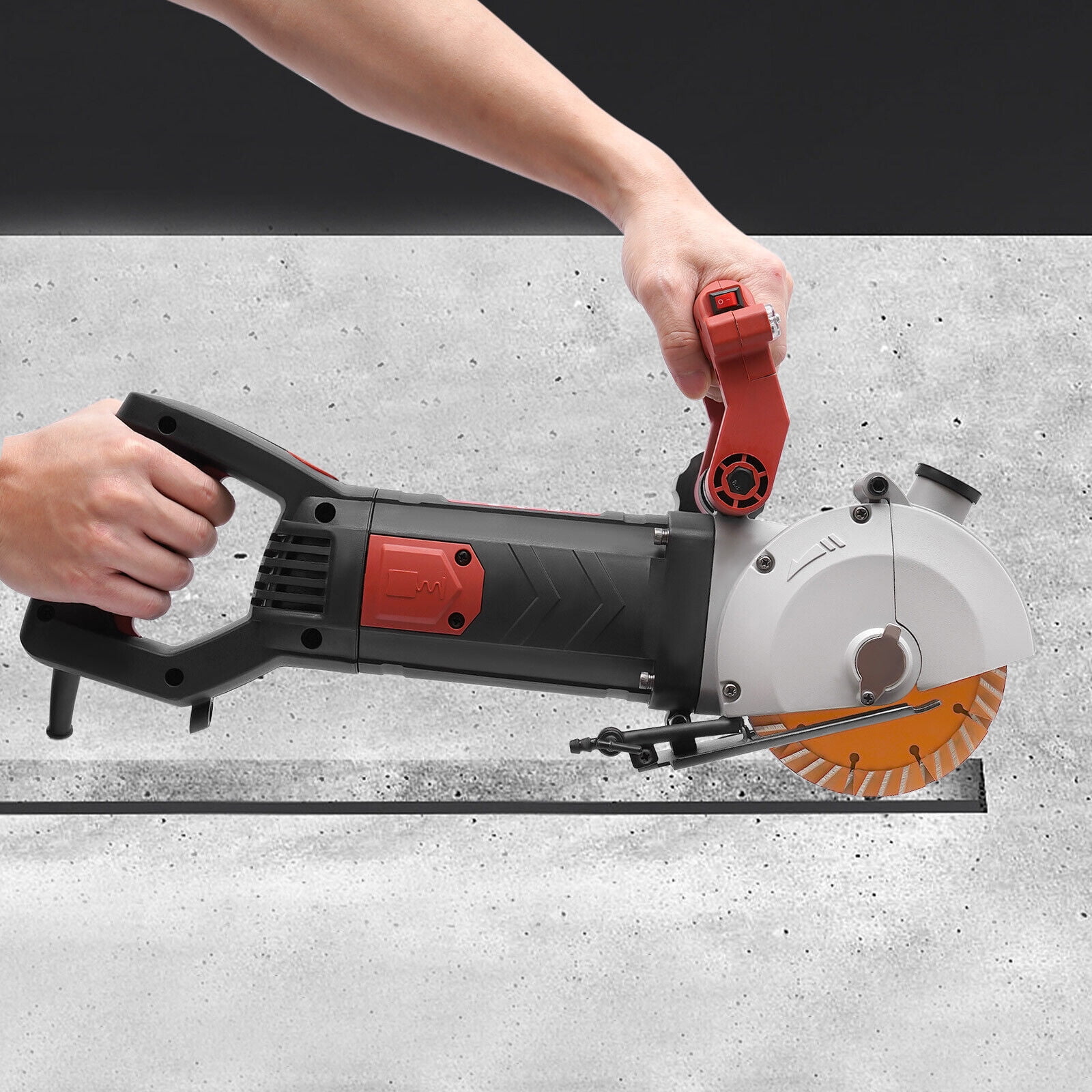 Miumaeov 4800W Electric Wall Chaser Groove Cutting Machine Concrete ...