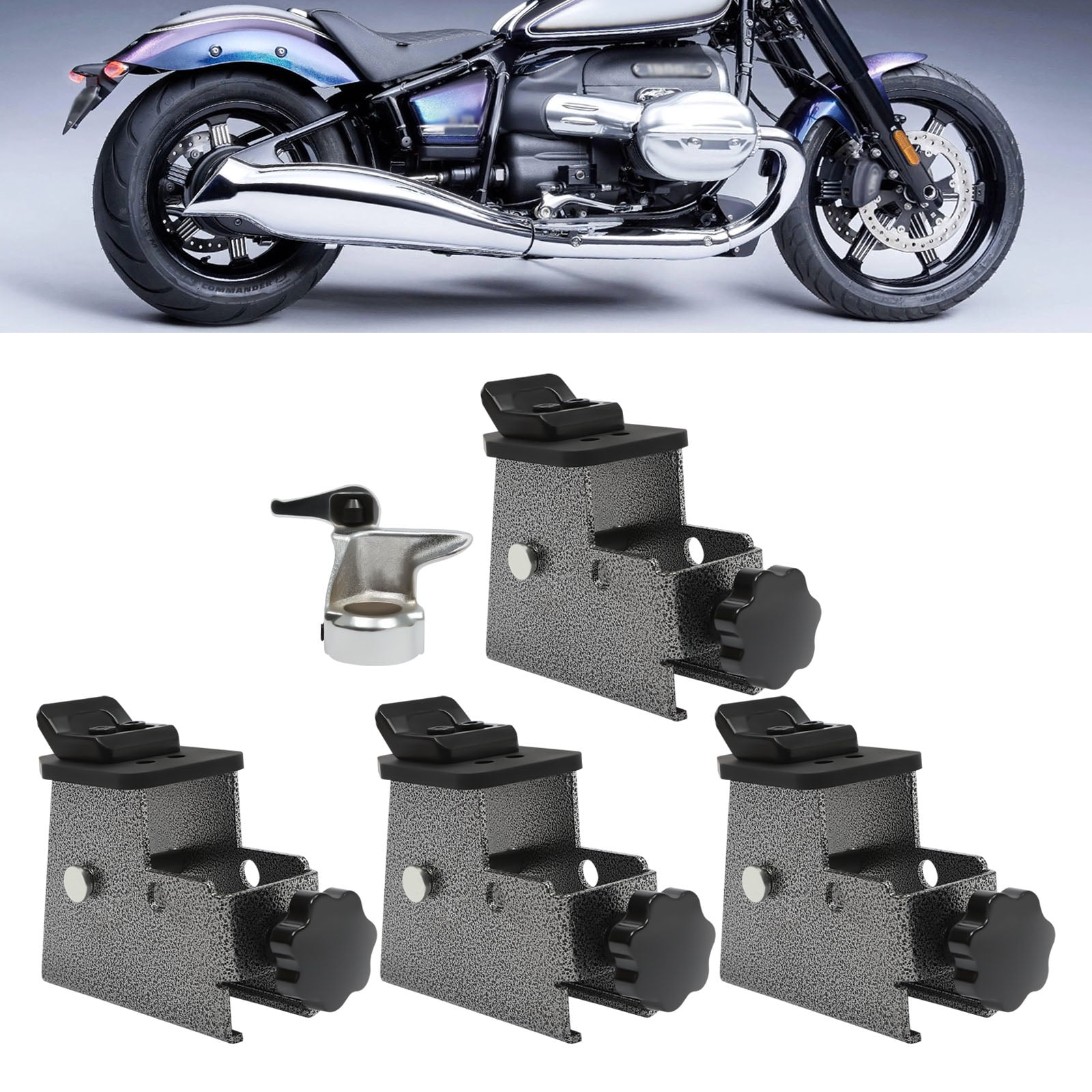 Miumaeov 4pcs Motorcycle Adapter Metal Structure Tire Adapter Rim Clamp ...