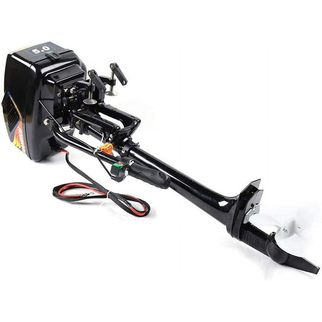 Miumaeov 5.0HP Heavy Duty Outboard Motor Boat Engine Fishing Boat Motor ...