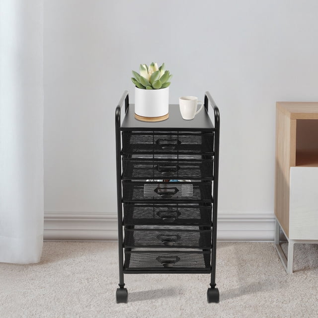Miumaeov 5/6 Drawer Filing Cabinet File Storage Drawer Organizer Metal ...