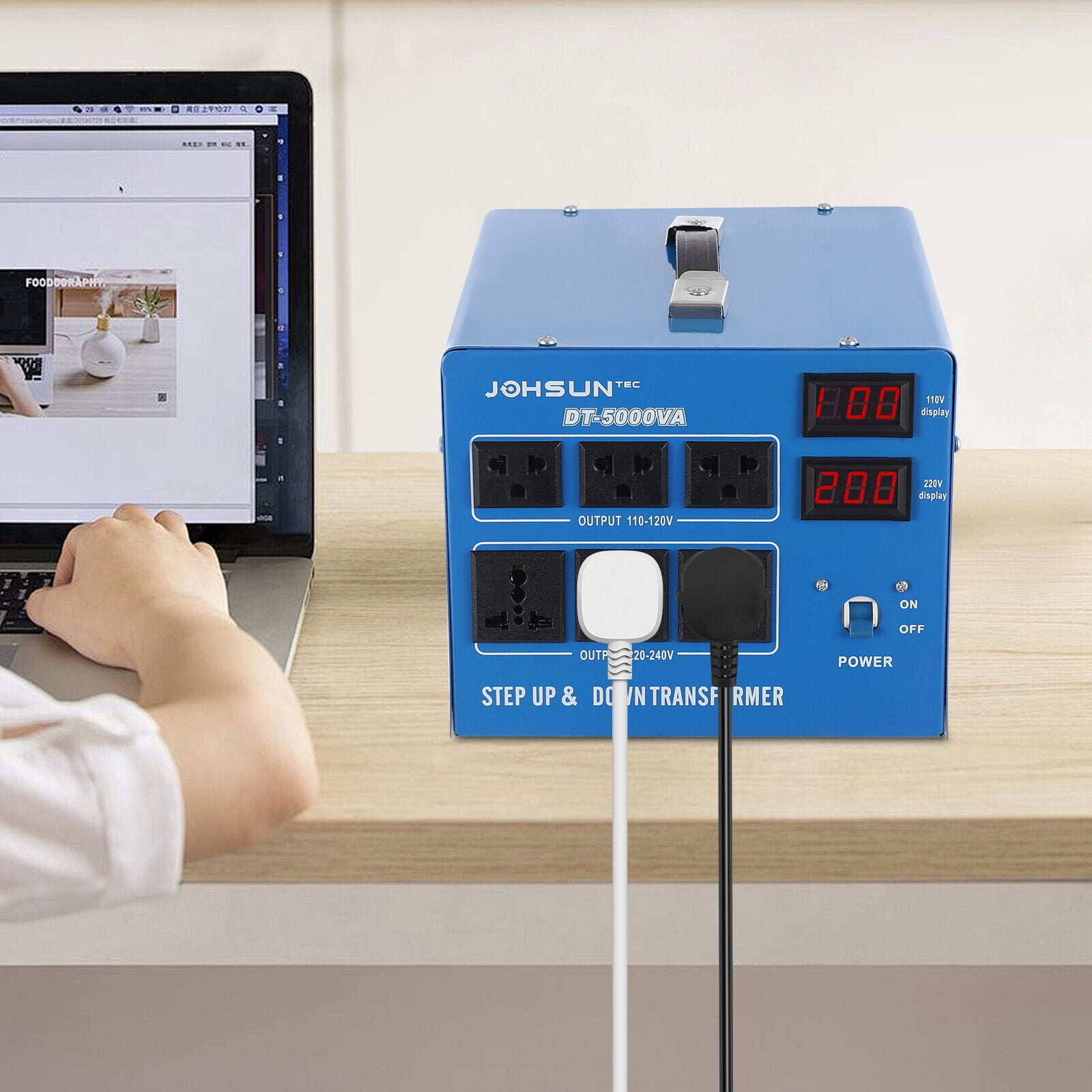 Miumaeov 5000W DT-5000VA 220/240V 110/120V Voltage Converter ...
