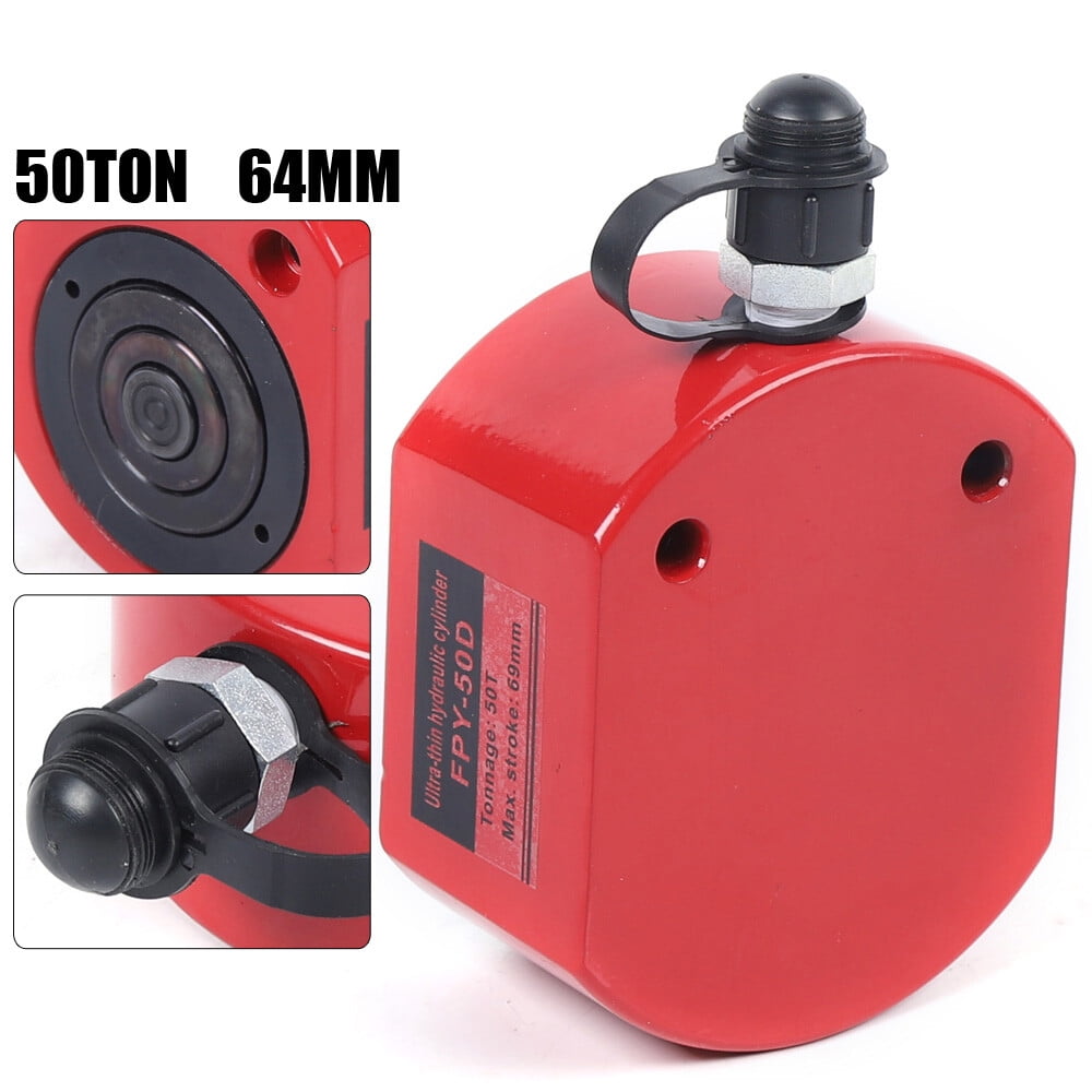 Miumaeov 50Ton 64mm Stroke Hydraulic Cylinder Low Profile Flat Lift ...