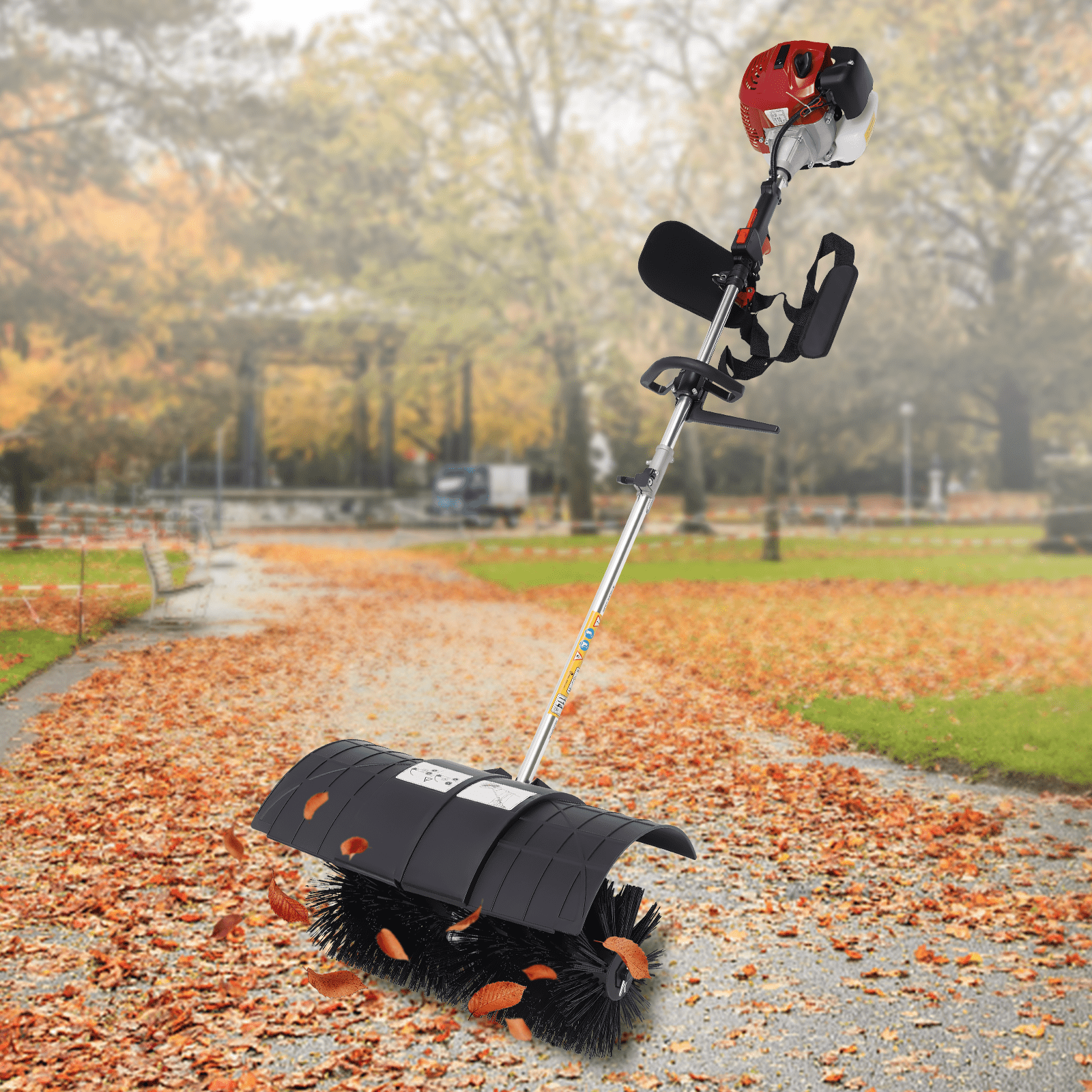 Miumaeov 52cc Gasoline Power 2.3HP 1.82M Hand Held Sweeper - Walmart.com