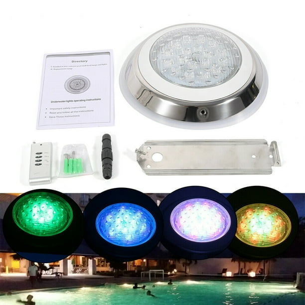 Miumaeov 54W LED Pool Light for Inground Swimming Pool Waterproof 12V Underwater Swimming Pool ...