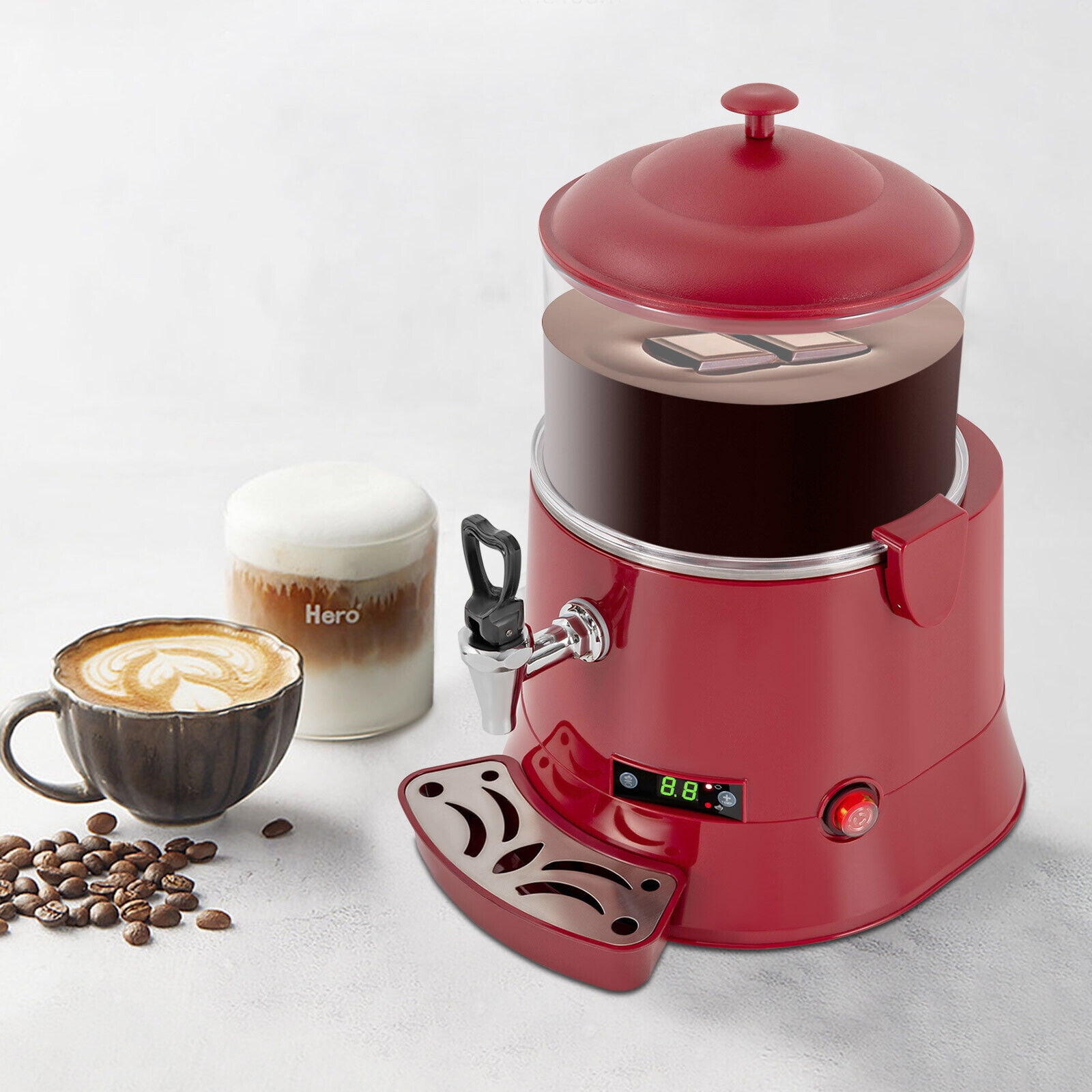 Miumaeov 5L Hot Chocolate Maker Commercial Chocolate Heating and Mixing ...