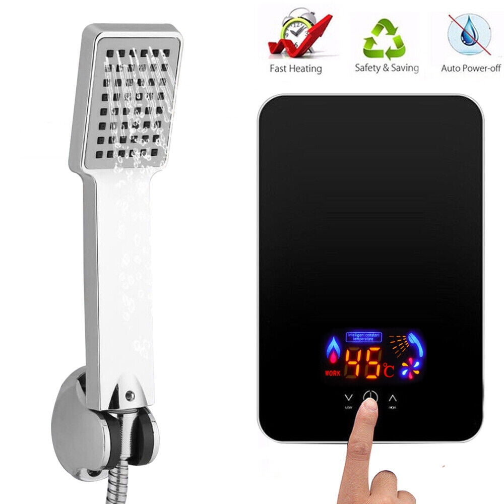 Miumaeov 6500W 8L Electric Tankless Water Heater Digital Instant Boiler ...