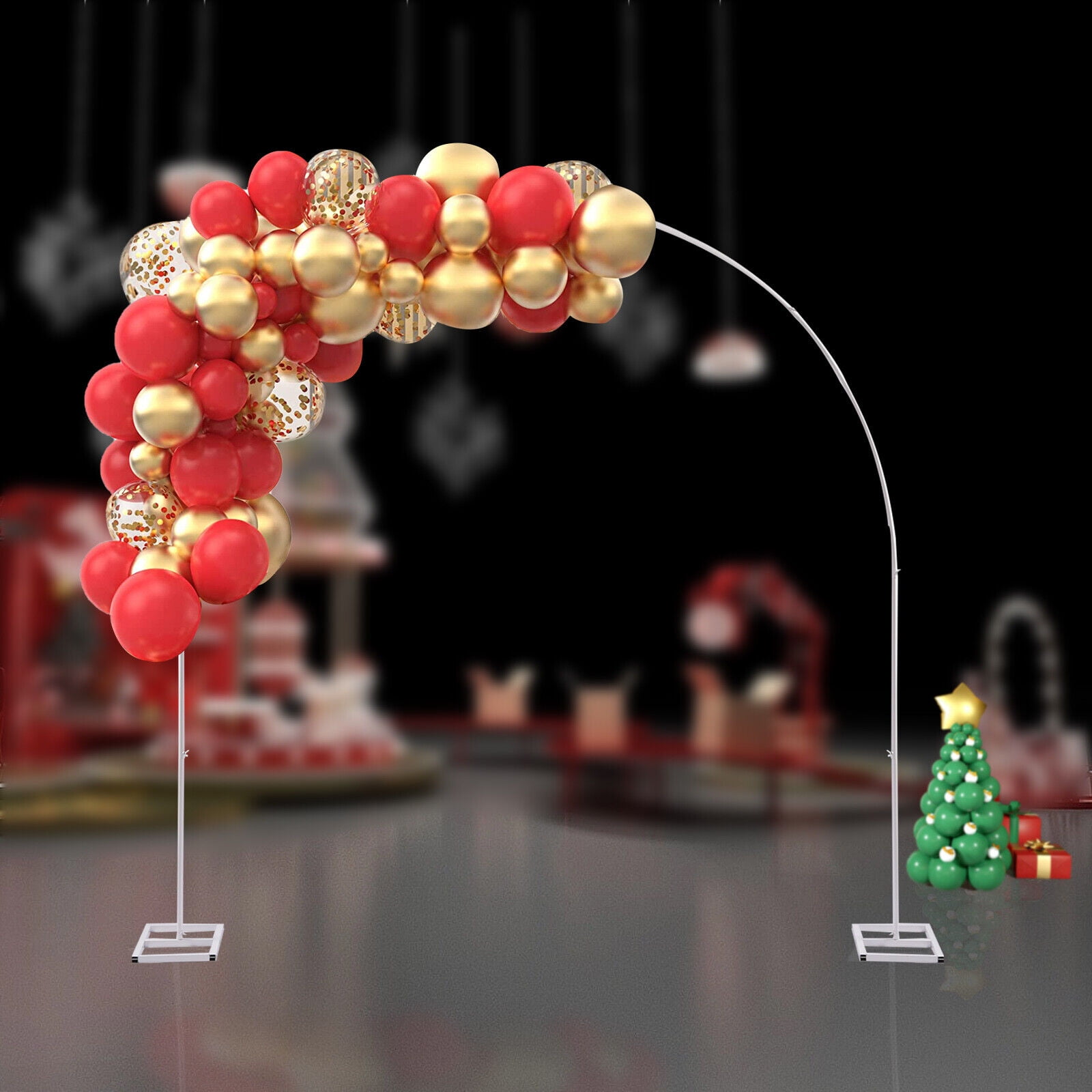 Miumaeov 7.5ft DIY Metal Arch Stand, Square Frame for Weddings ...