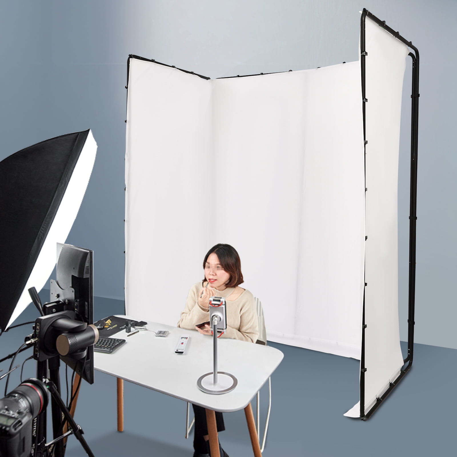 Miumaeov 7.87ft x 13.12ft Photography Screen Backdrop Portable Screen ...