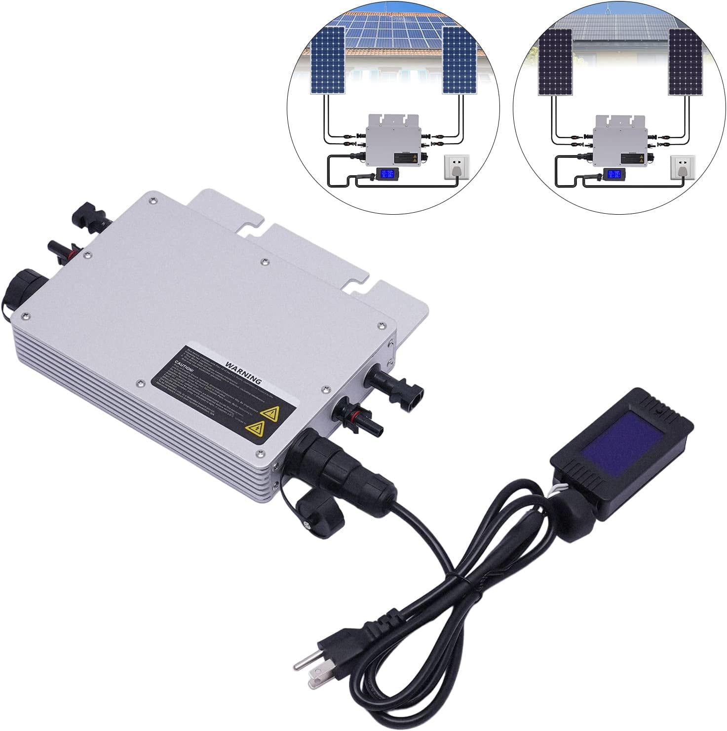 Miumaeov 700W Micro Inverter Solar Grid Tie Microinverter IP65 Control ...