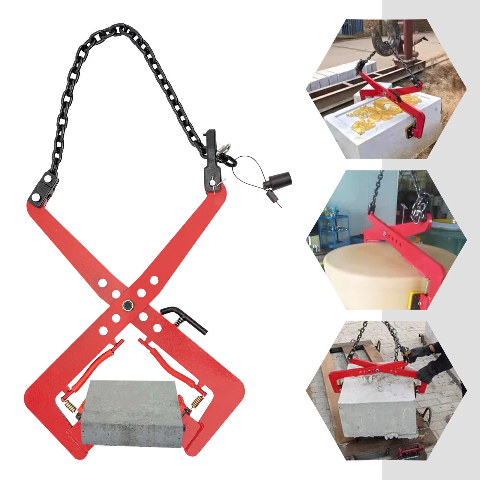 Miumaeov 716.5lbs Lifting Clamp Pallet Puller Clamp Vertical Steel ...
