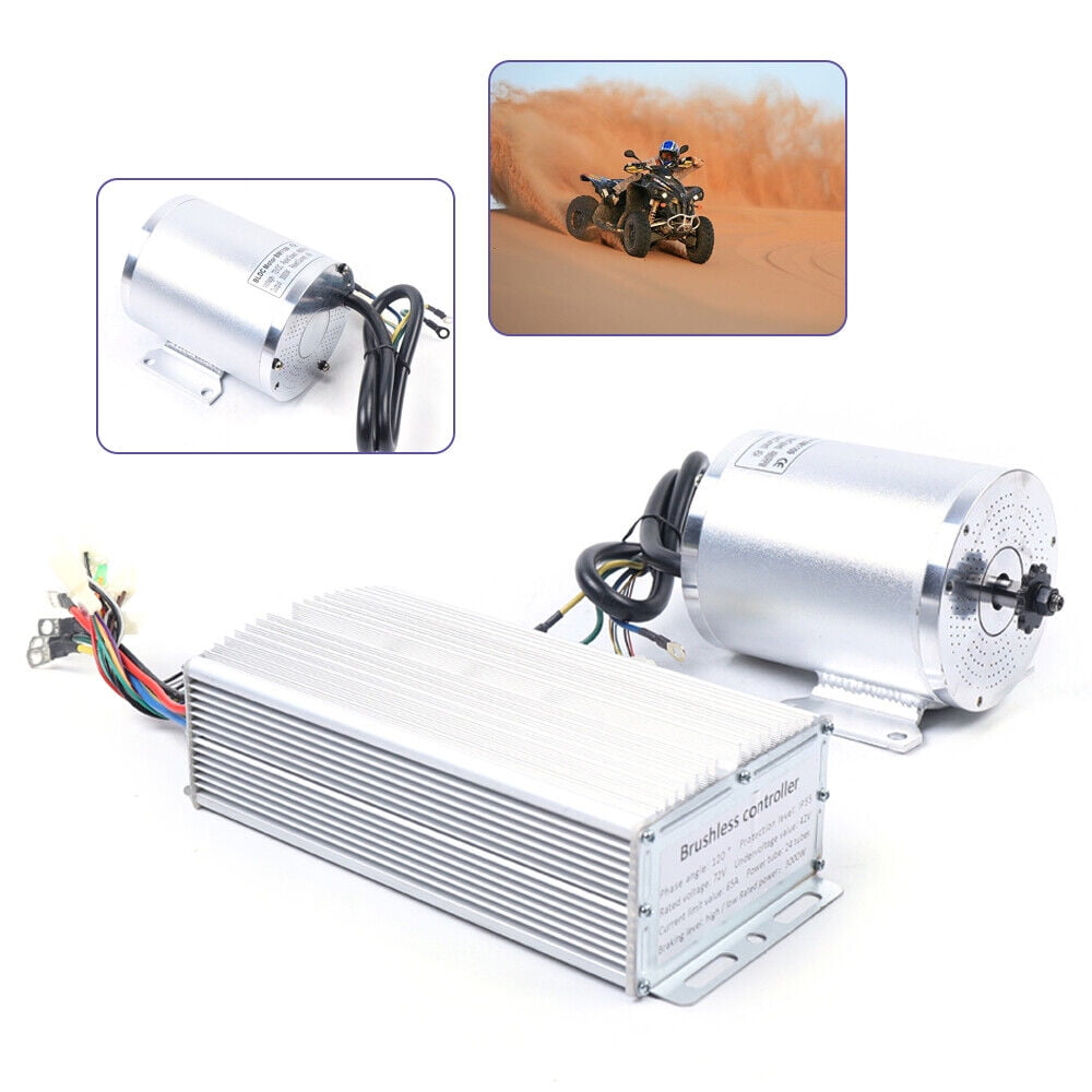 Miumaeov 72V 3000W BLDC Electric Motor High-Speed Brushless Motor Kit With Controller for ...