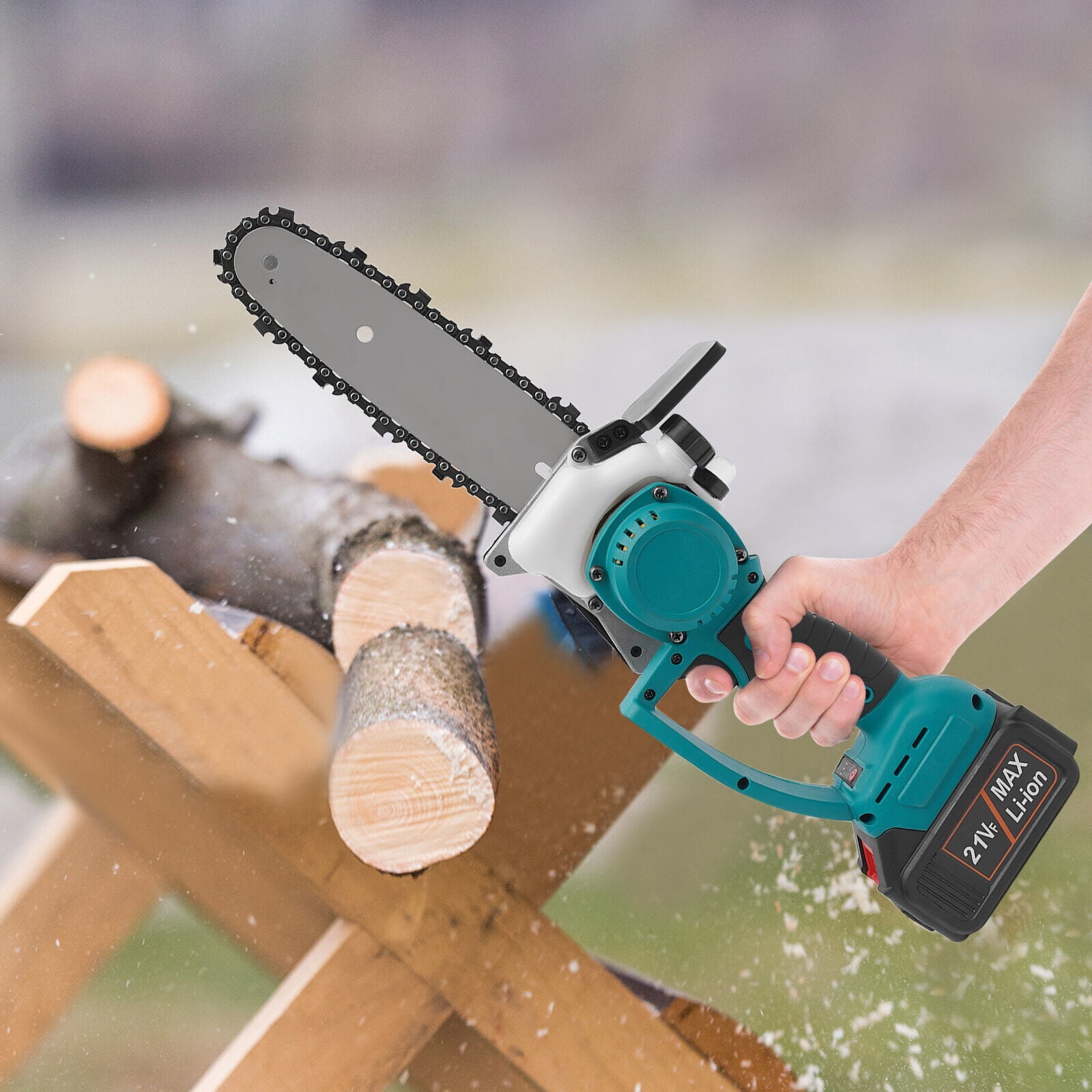 Miumaeov 8" Mini Chainsaw Portable Electric Handheld Cordless Chain Saw ...