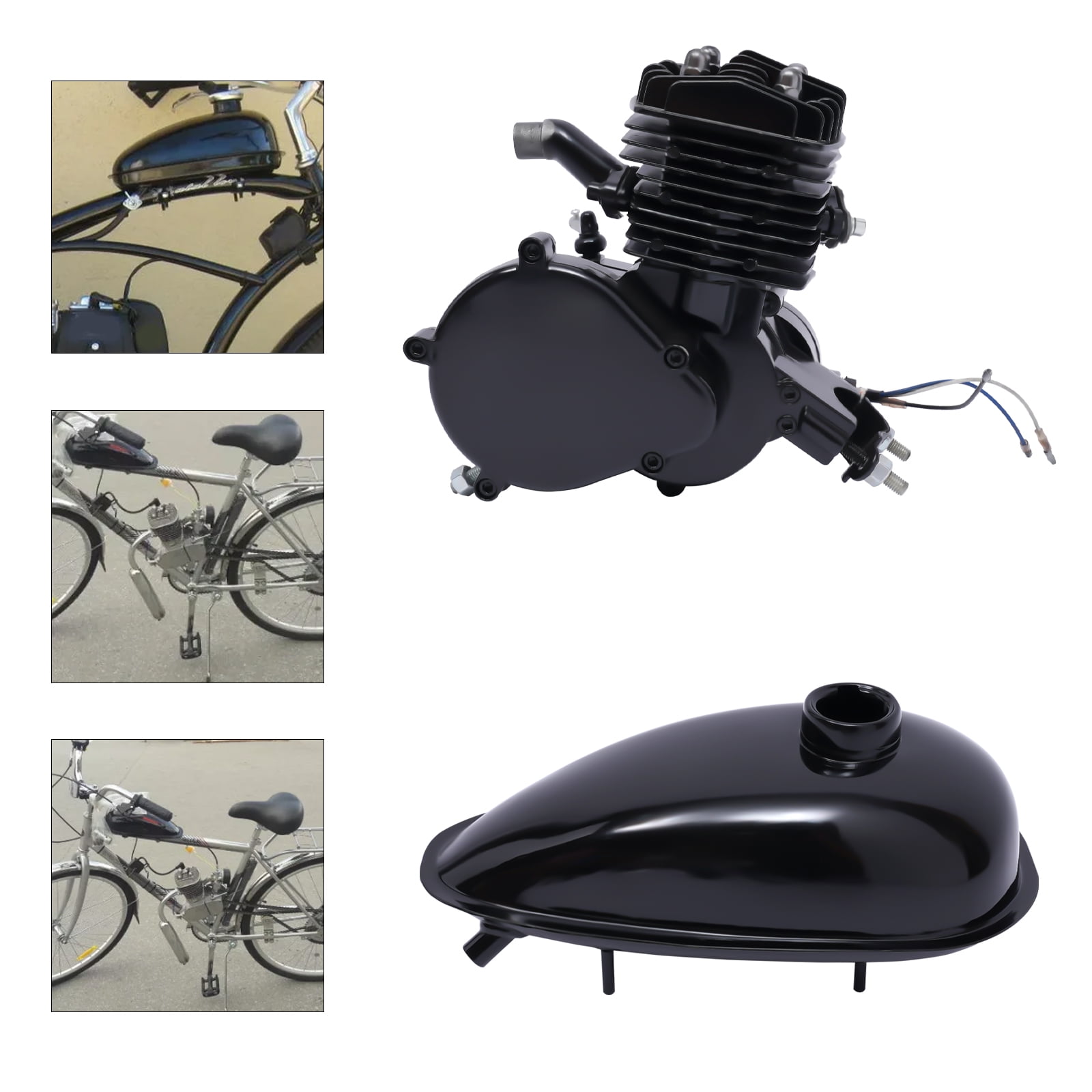 Miumaeov 80cc Bicycle Engine Kit, 2-Stroke Motorized Bicycle Kit Fit ...