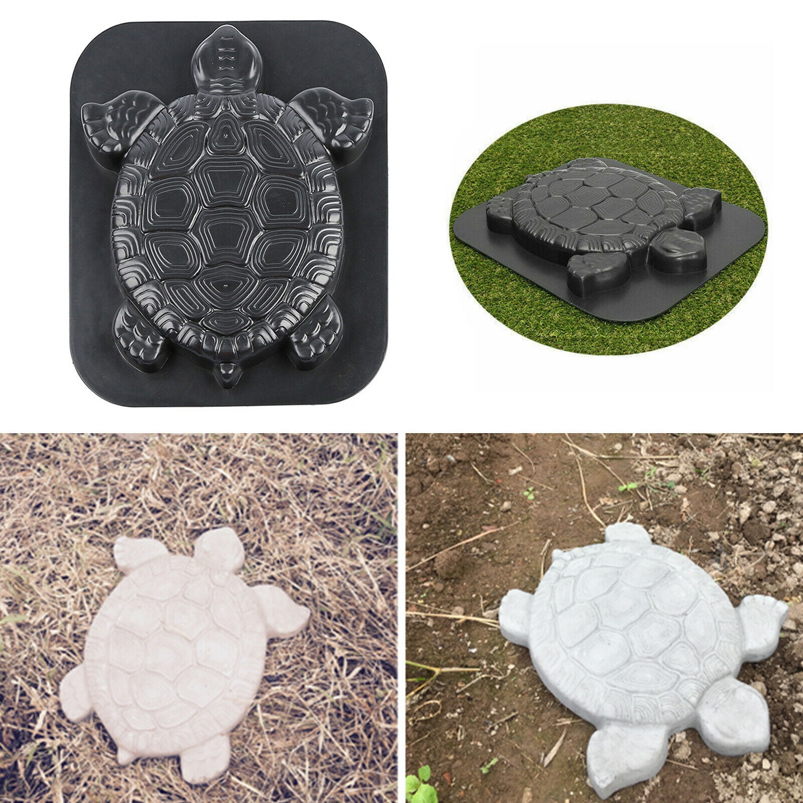 Miumaeov ABS Turtle Shape Stepping Stone Mold DIY Garden Lawn Pathmate ...