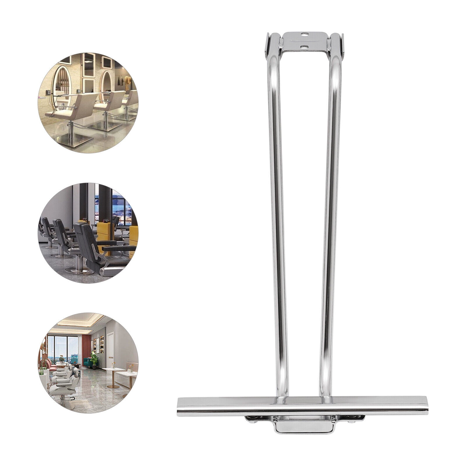 Miumaeov Adjustable Silver Salon Chair Footrest Hydraulic Barber Chair ...