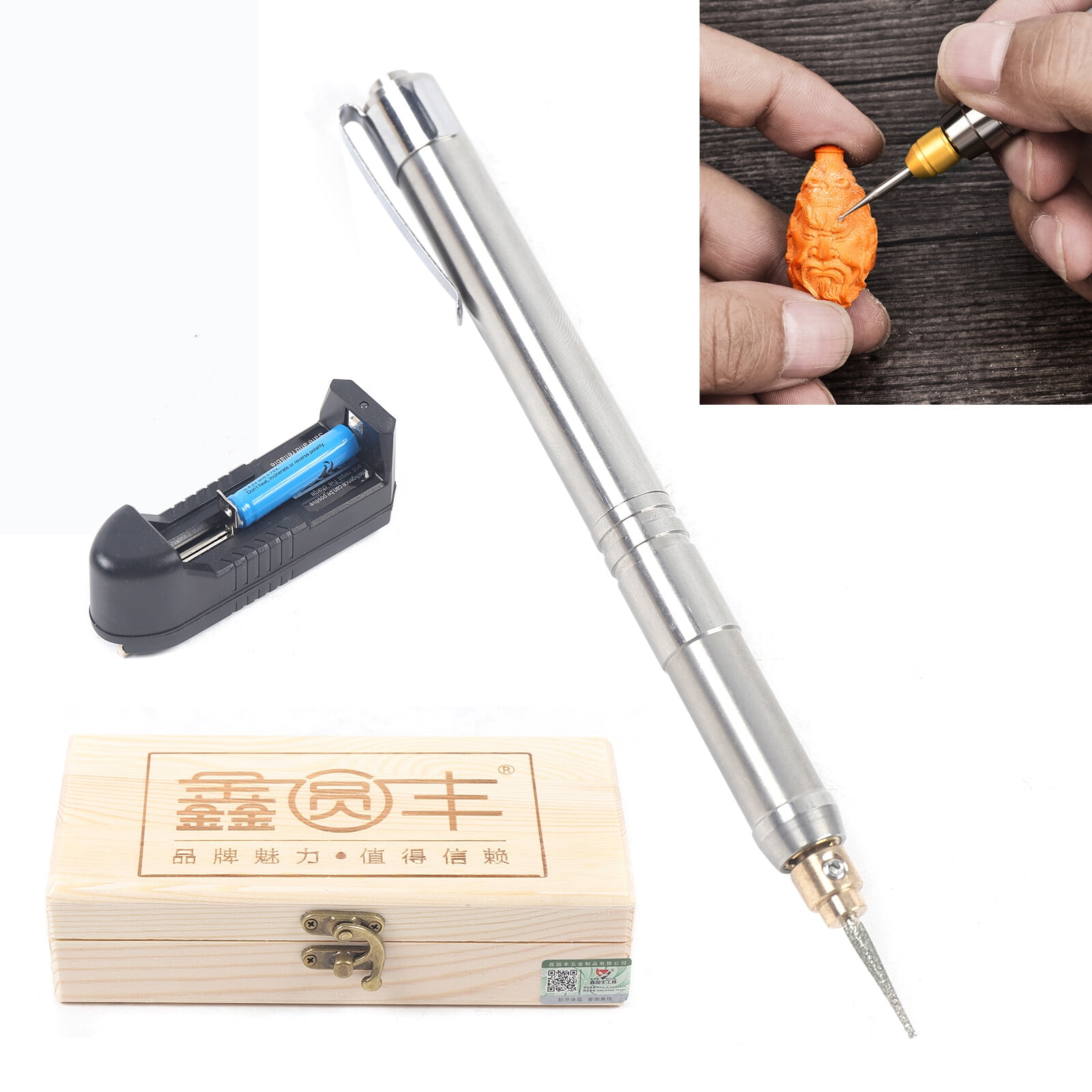 Miumaeov Analog Electric Grinder Engraving Pen Handheld Cordless 3D ...