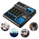 Miumaeov Audio DJ Mixer Sound Board 5 Channel Mixing Console Live ...