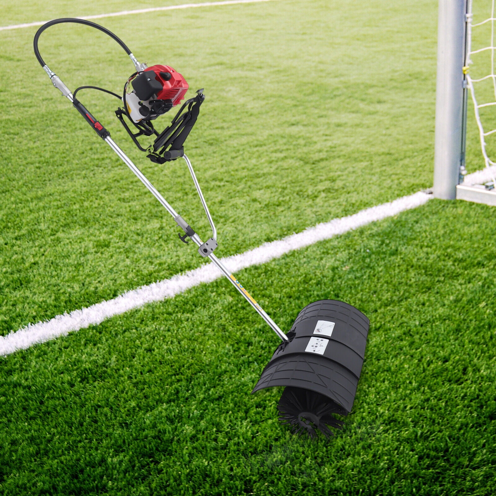 Miumaeov Backpack Sweeper Machine 52cc 2 Stroke 2.3HP Gasoline Sweeper ...