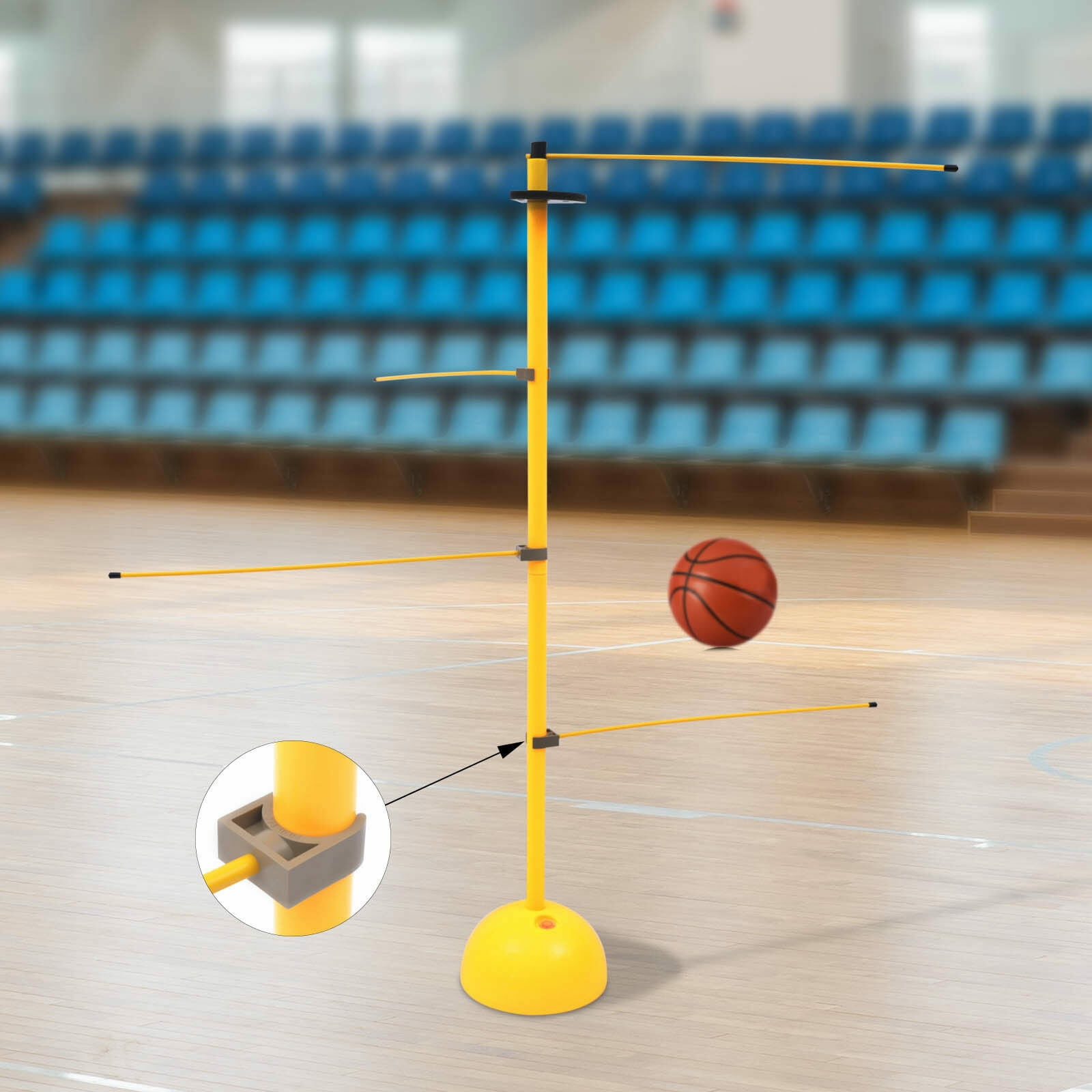 Miumaeov Basketball Training Aids with Main Rod & Adjusting Rod ...