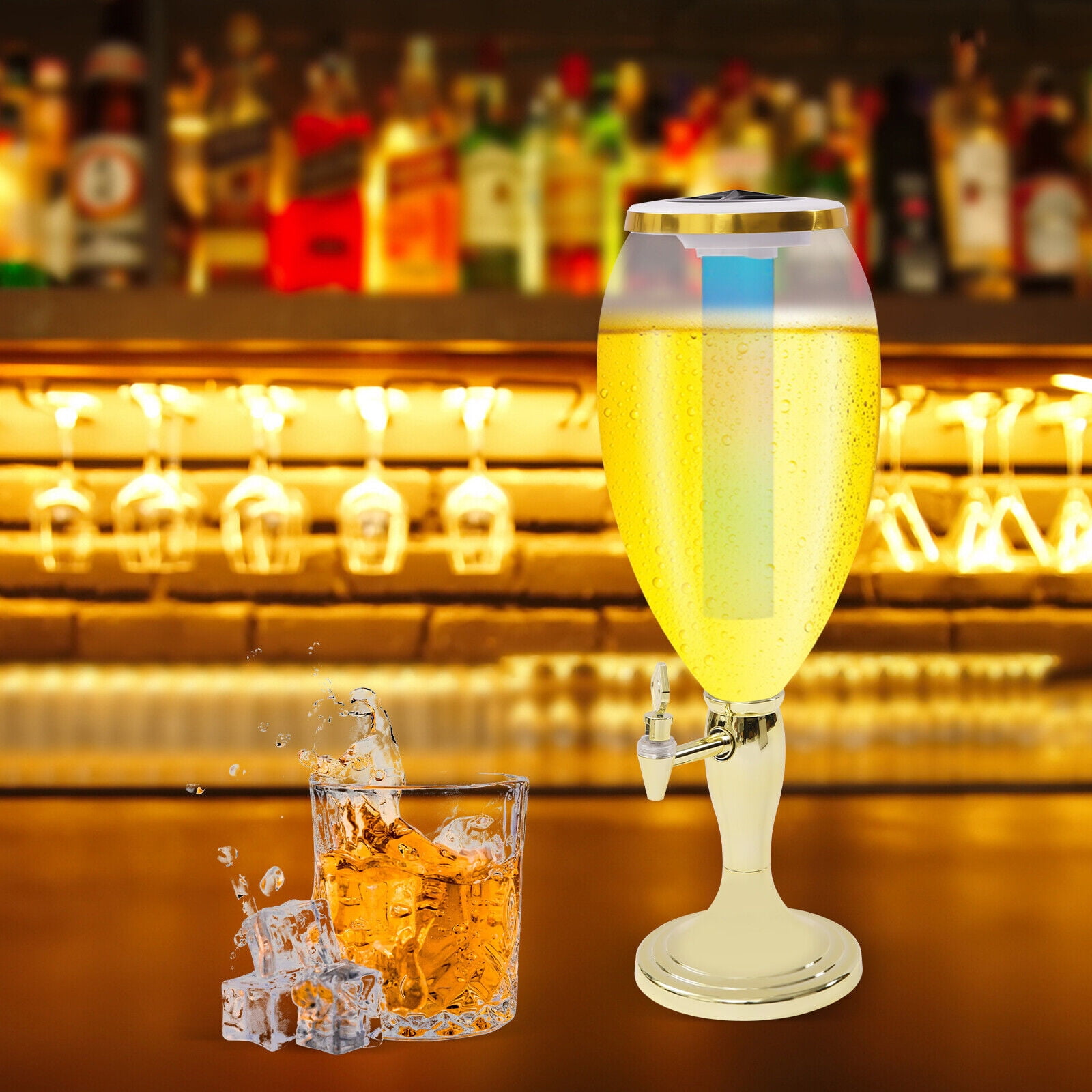 Miumaeov Beer Tower Dispenser 5L/170oz Drink Dispenser with Detachable ...