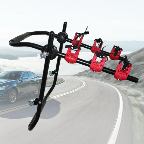 Miumaeov Bike Rack for Car 3 Bicycles Storage Rack Foldable Heavy Duty ...