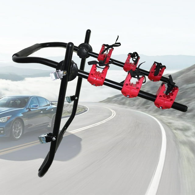 Miumaeov Bike Rack for Car 3 Bicycles Storage Rack Foldable Heavy Duty ...