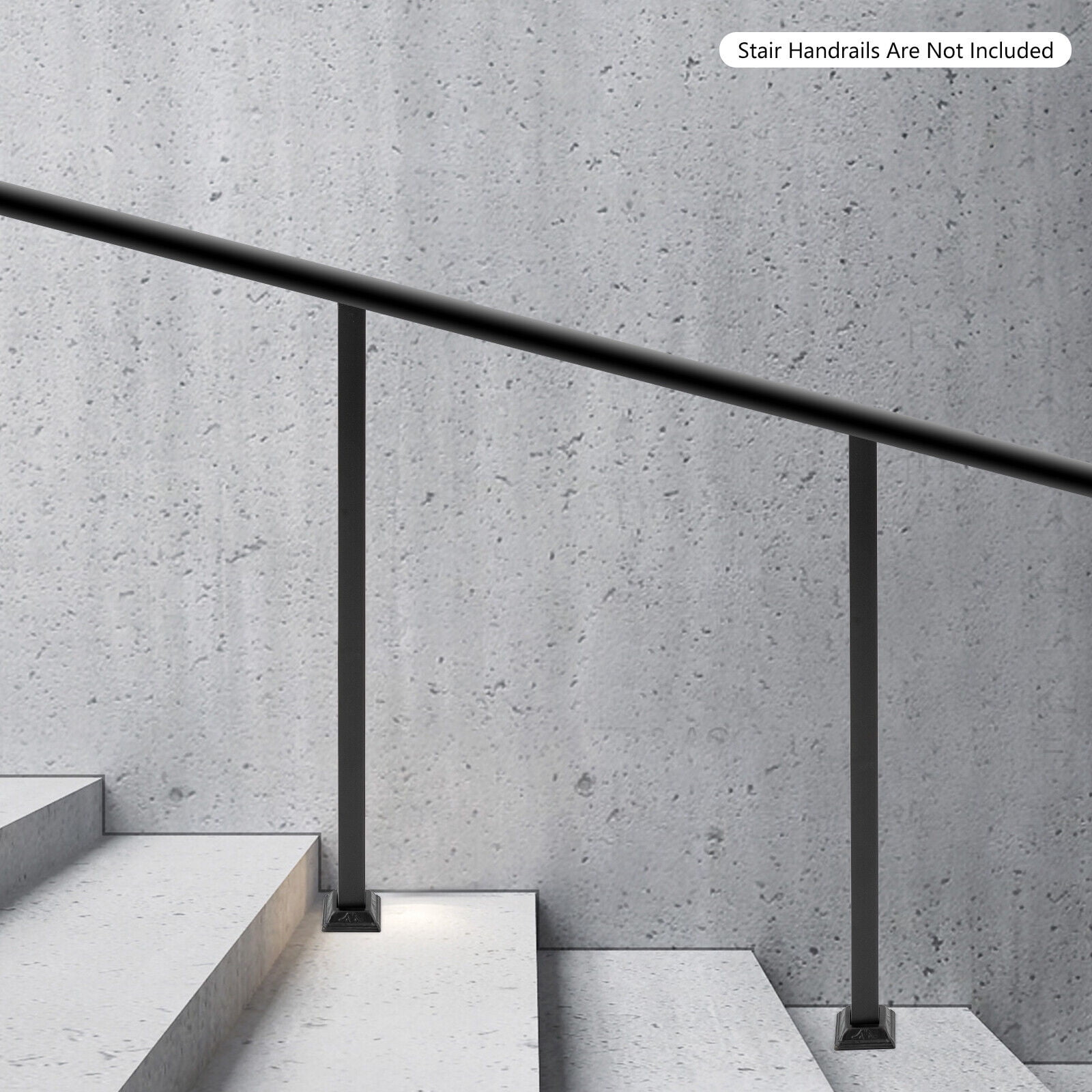 Miumaeov Black Iron Deck Railing Home Decorative Luxury Metal Balusters ...