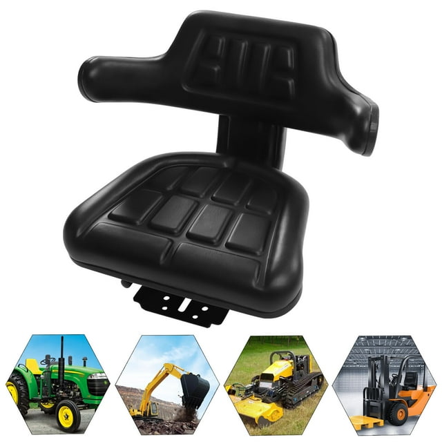 Miumaeov Black Universal Adjustable Tractor Seat Replacement for Lawn ...