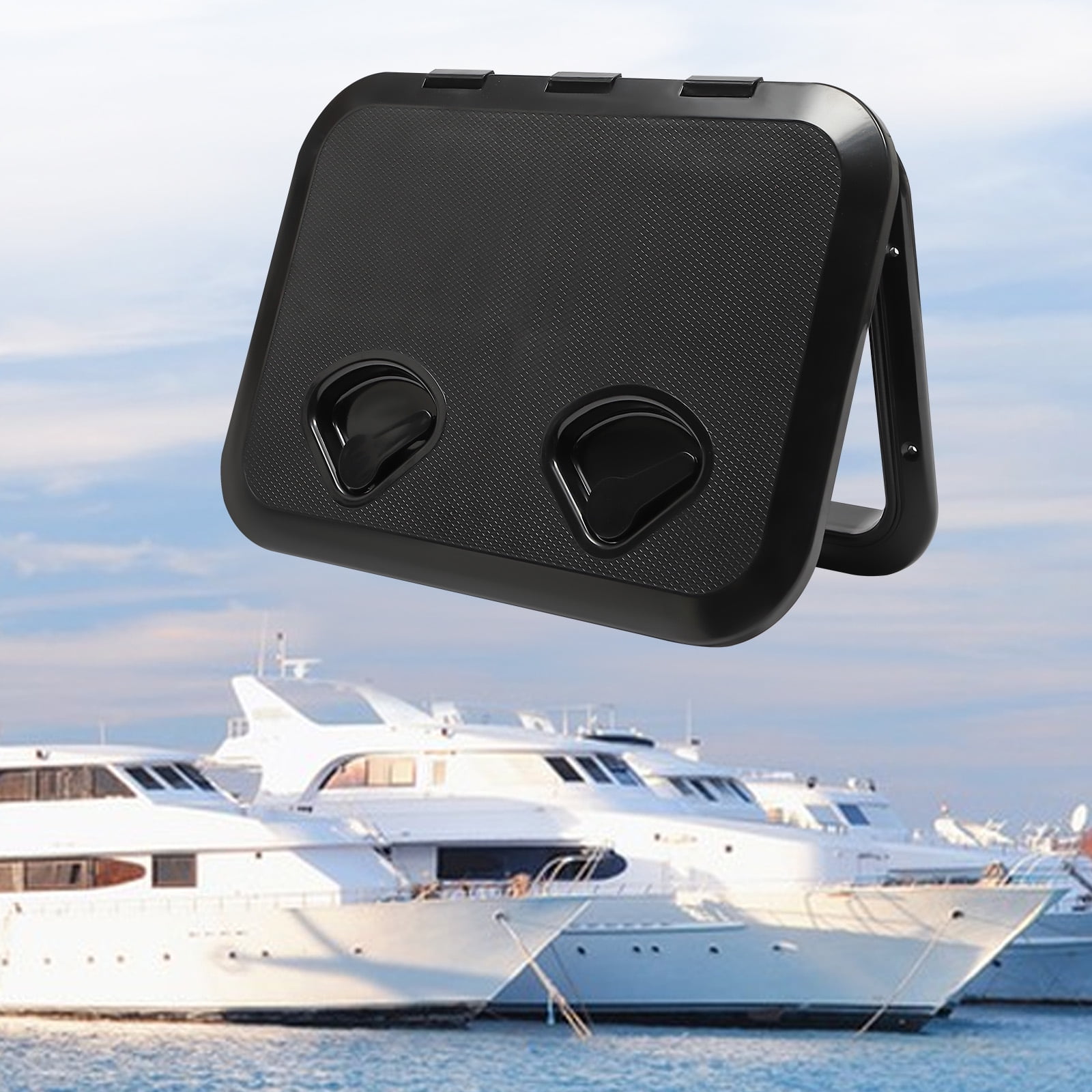Miumaeov Boat Deck Hatch Cover Waterproof & Stylish Black Storage Lid ...