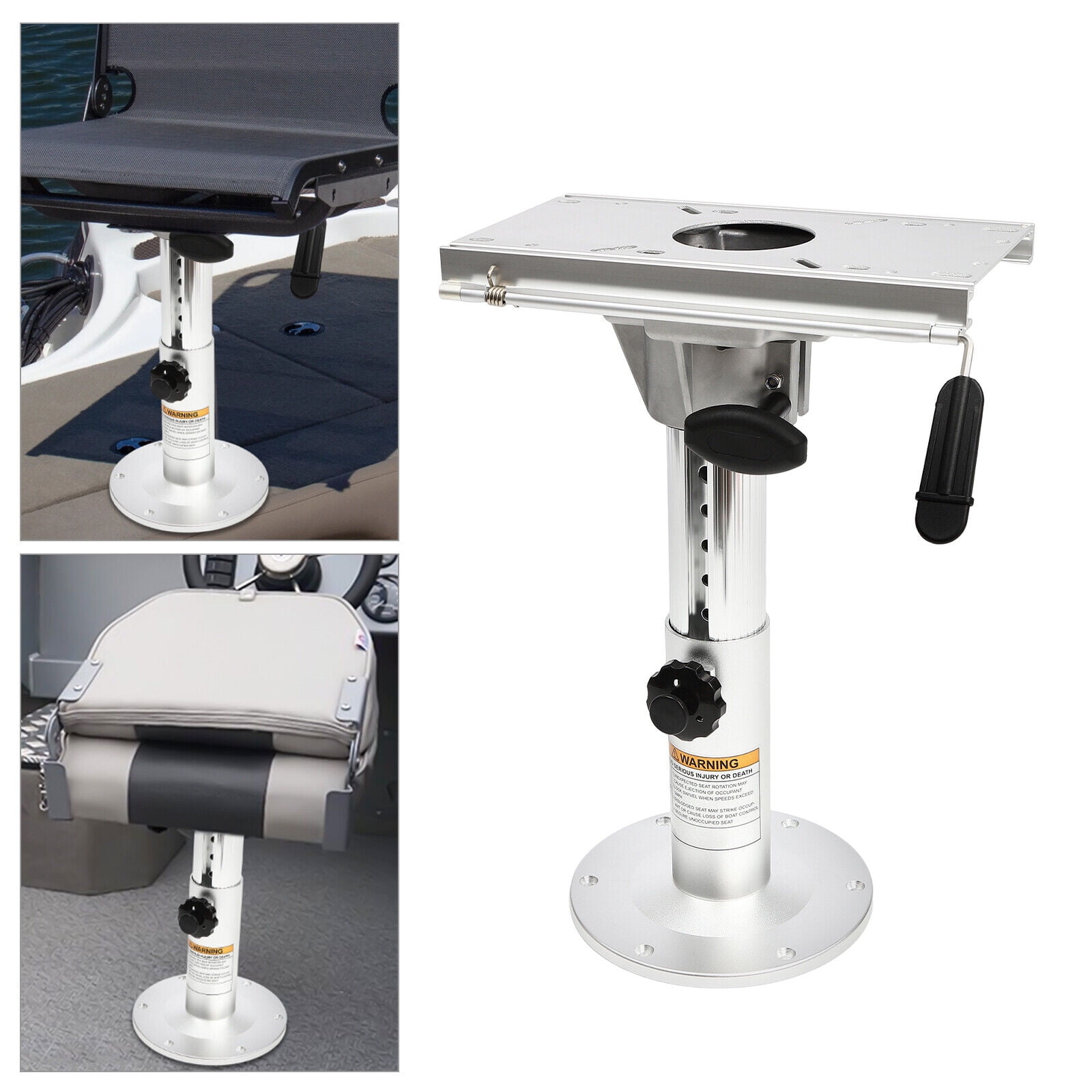 Miumaeov Boat Seat Pedestal with Adjustable Height from 13" to 19" Boat ...