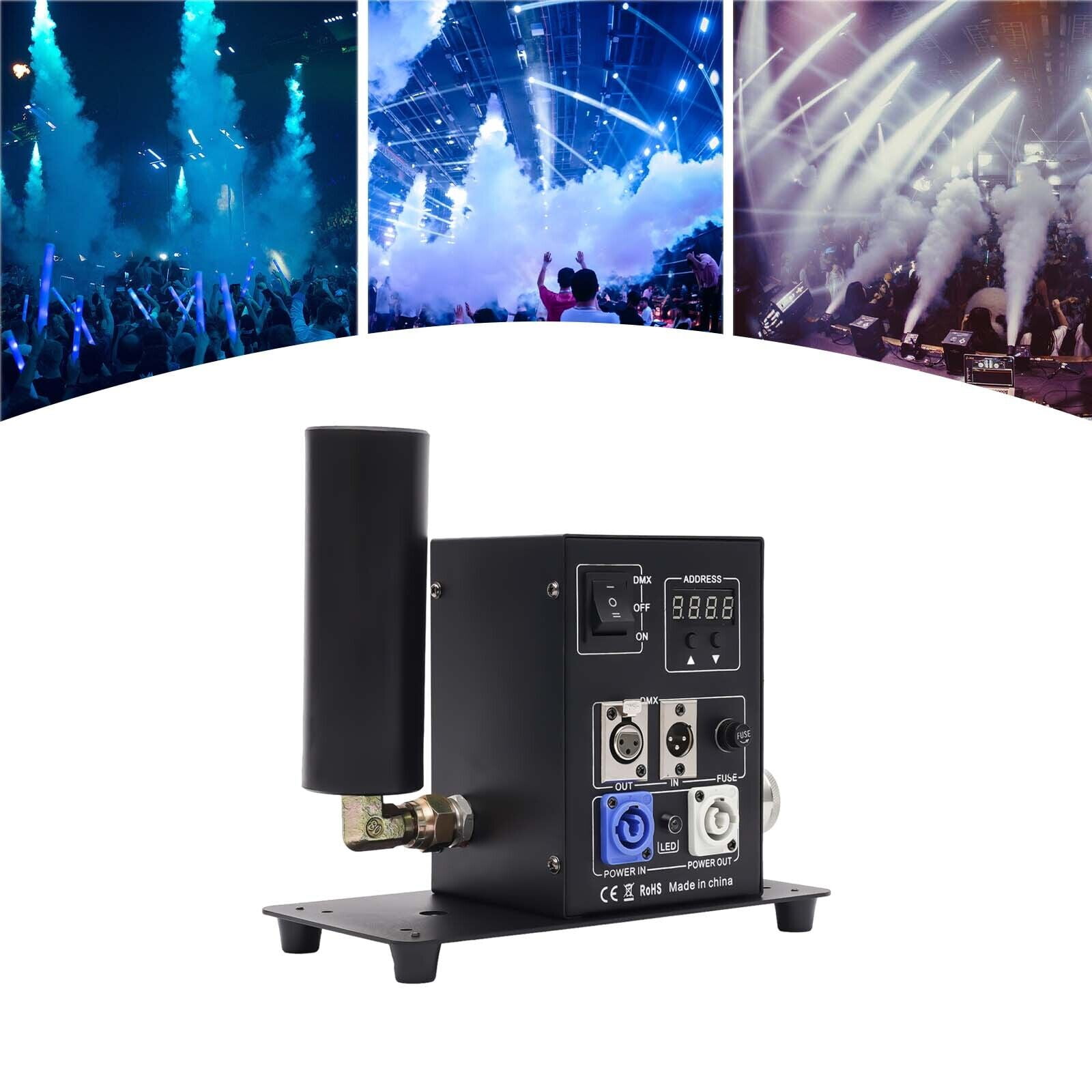 Miumaeov CO2 Jet Cannon Fogger Smoke Fog Machine for Stage Disco DJ ...