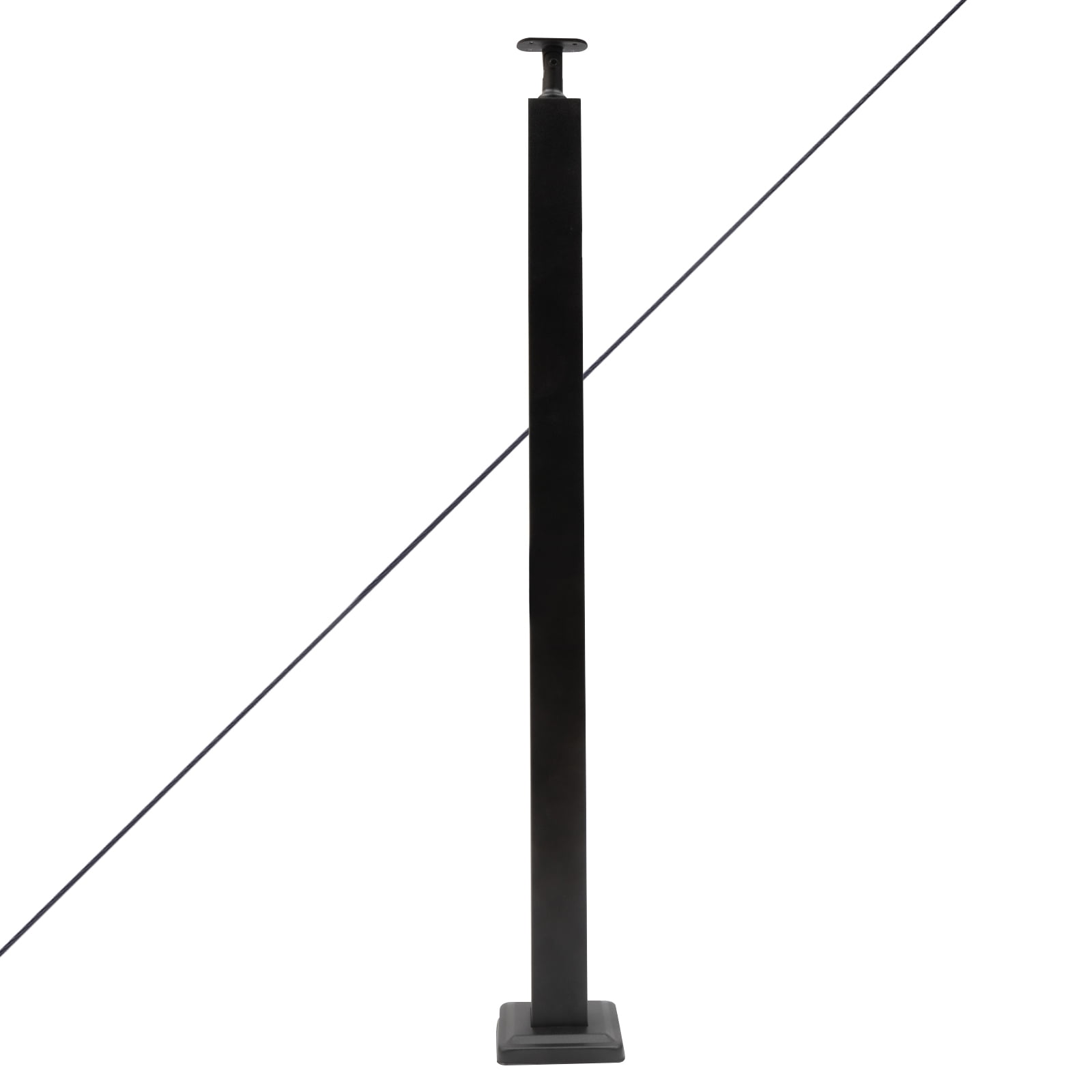 Miumaeov Cable Railing Post 30°-drilled Stair Post 36"x2"x2" Adjustable ...