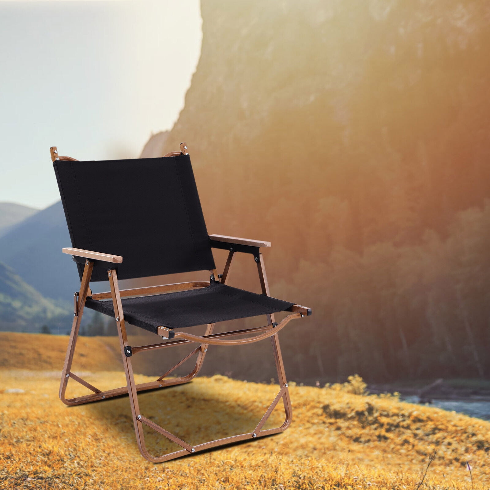 Miumaeov Portable Folding Camping Chair for Outdoor, Beach, Camp, Lawn ...