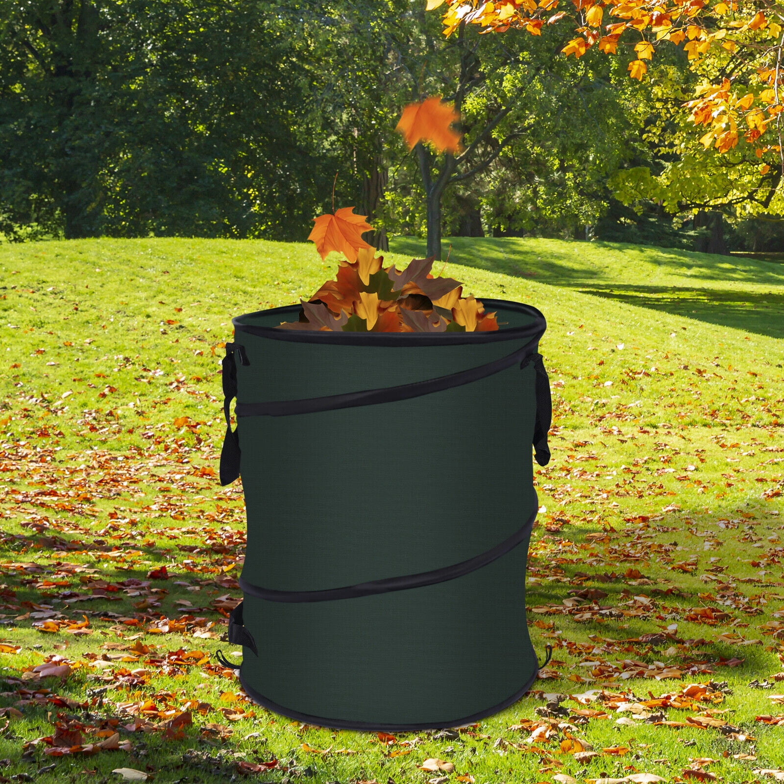 Miumaeov Camping/Pop-Up Trash Can Car Garbage Can Garden Yard Outdoor ...