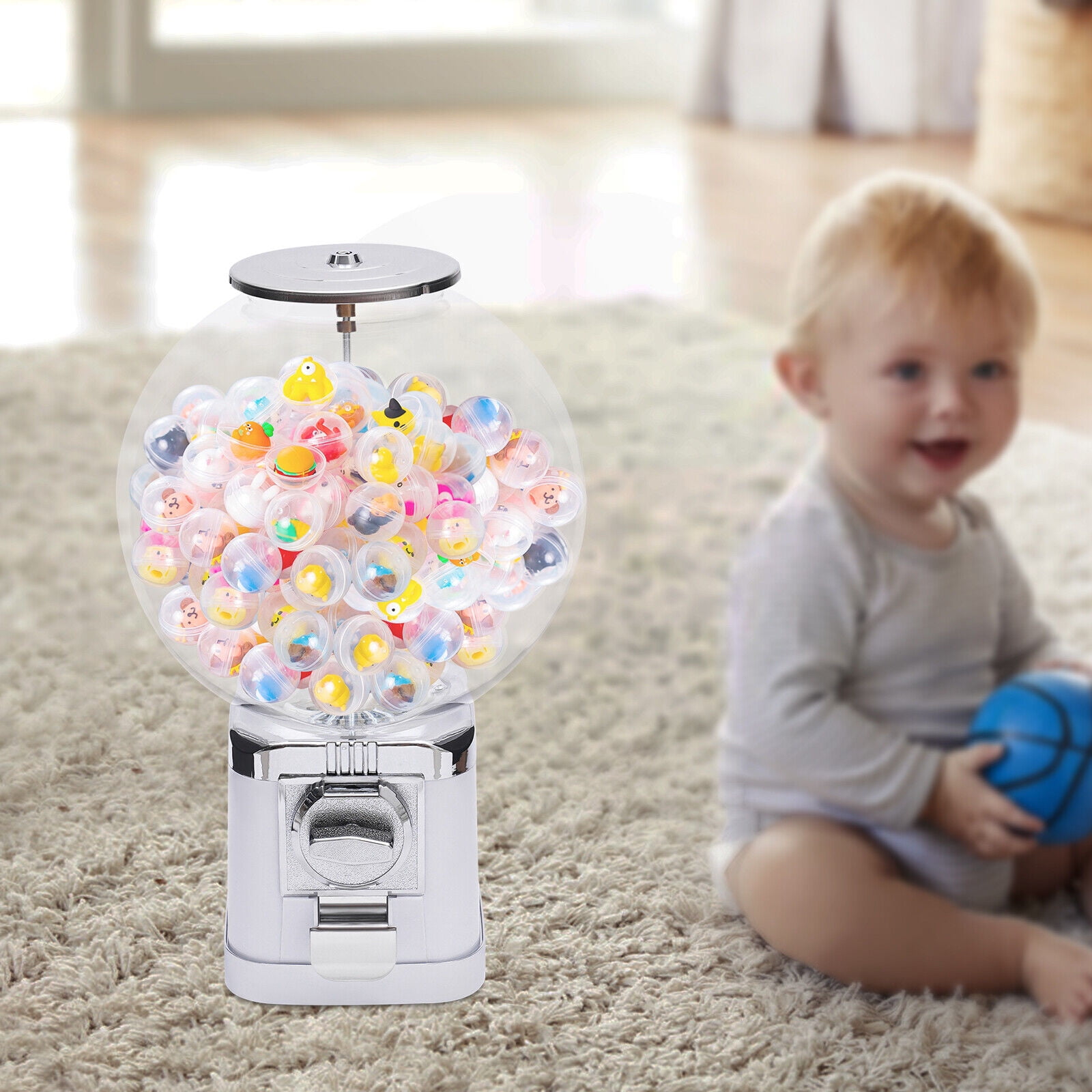 Miumaeov Candy Gumball Vending Machine Freestand Big Bubble Gumball ...