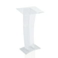 Miumaeov Clear Acrylic Lectern Professional Podium with Sloping Table ...
