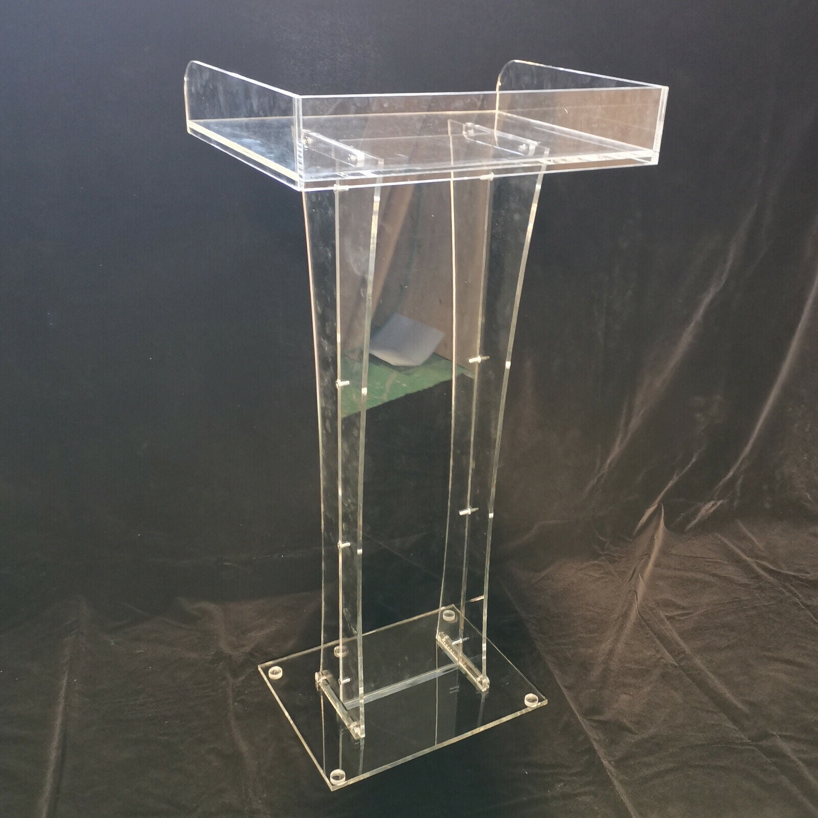 Miumaeov Clear Podium Stand 45'' High Acrylic Transparent Podium ...